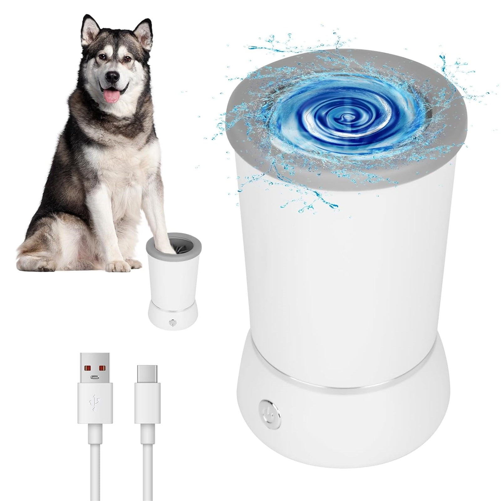 COM1950s Pet Paw Cleaner,Automatic Dog Paw Washer for Indoor Cleaning ...