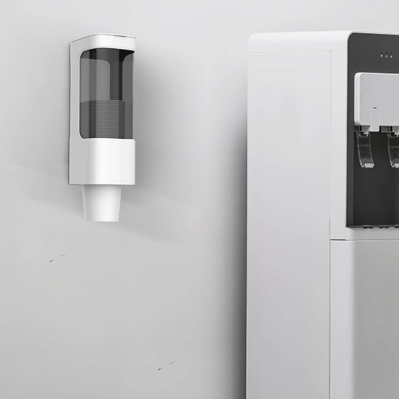 COM1950s Plastic Cups Disposable,Disposable Cups with Lids,Wall Mounted ...