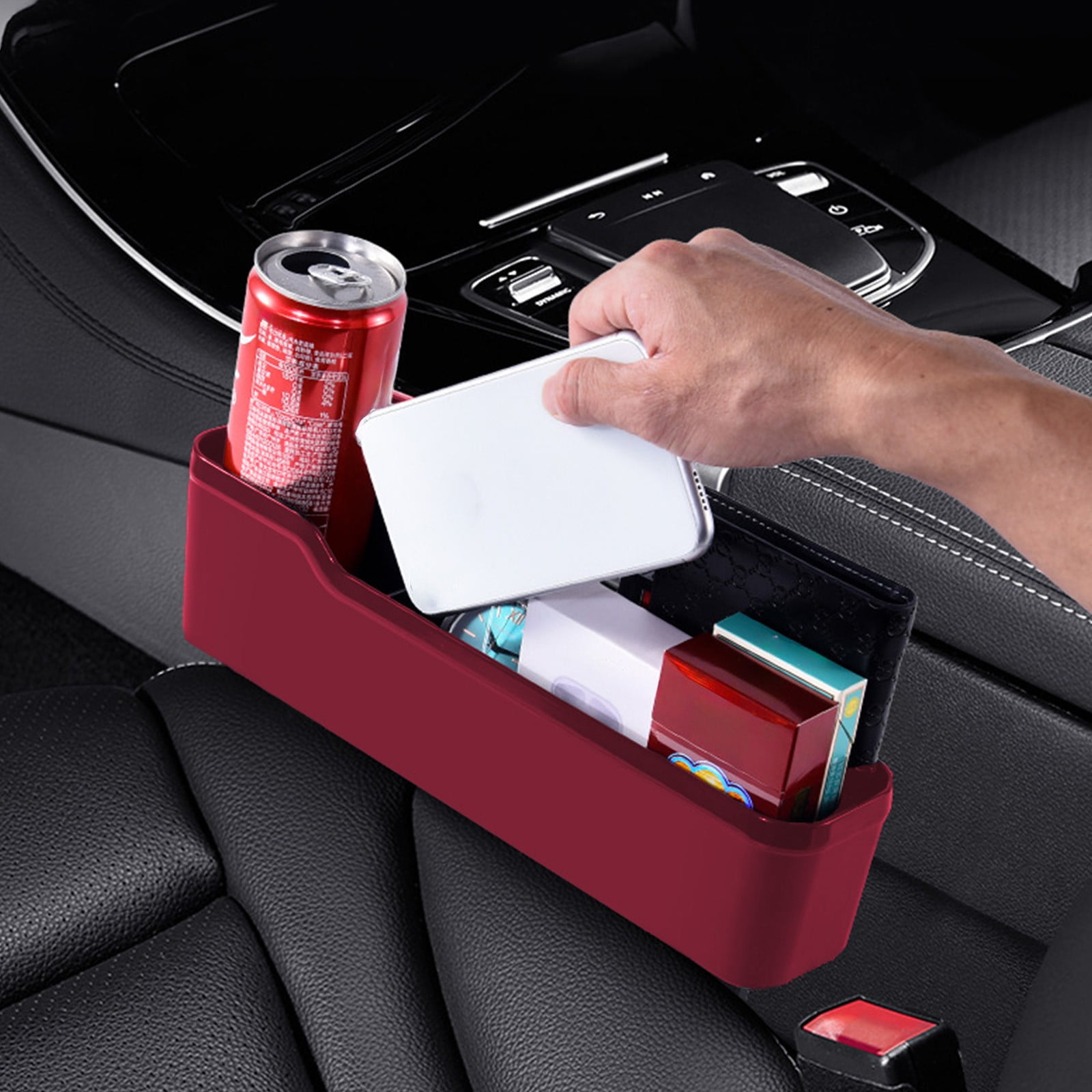 COM1950s Plastic Storage Box,Car Storage Box,Car Slot Storage Box Multi ...