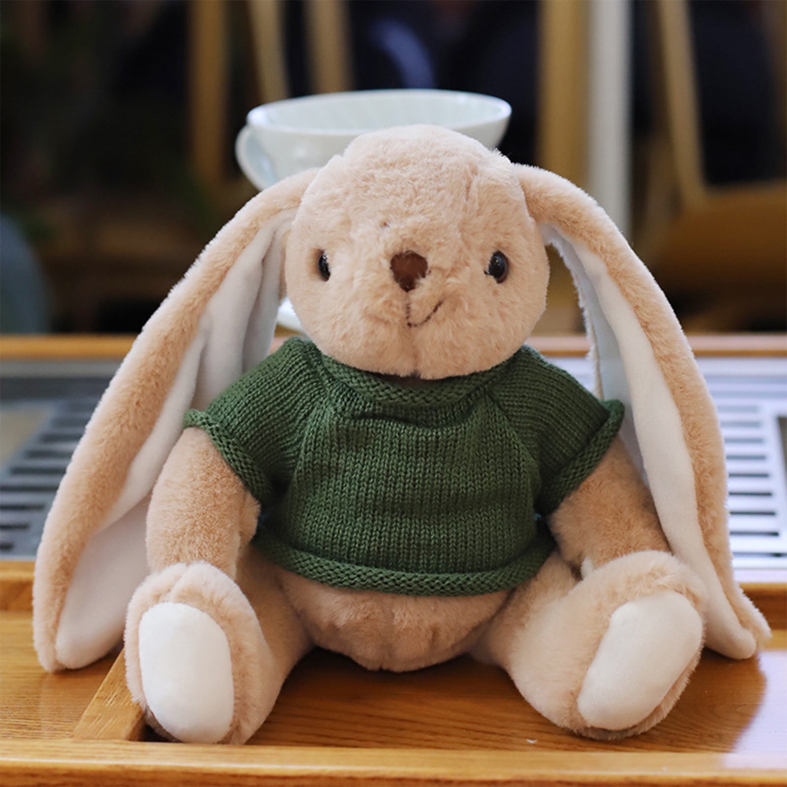 COM1950s Plush Bunny Pillow,Soft Stuffed Animal Bunny for Emotional ...