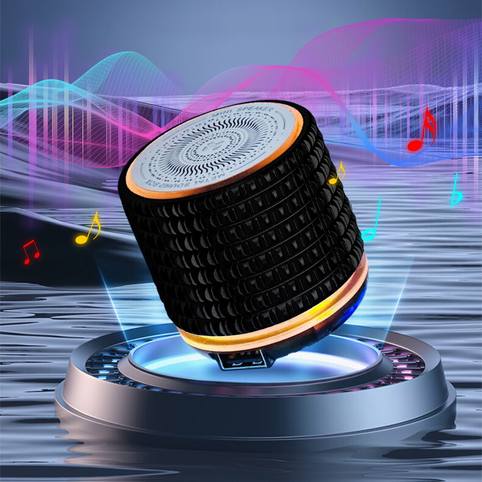 COM1950s Portable Bluetooth Speaker,Mini Wireless with Hd Sound and ...