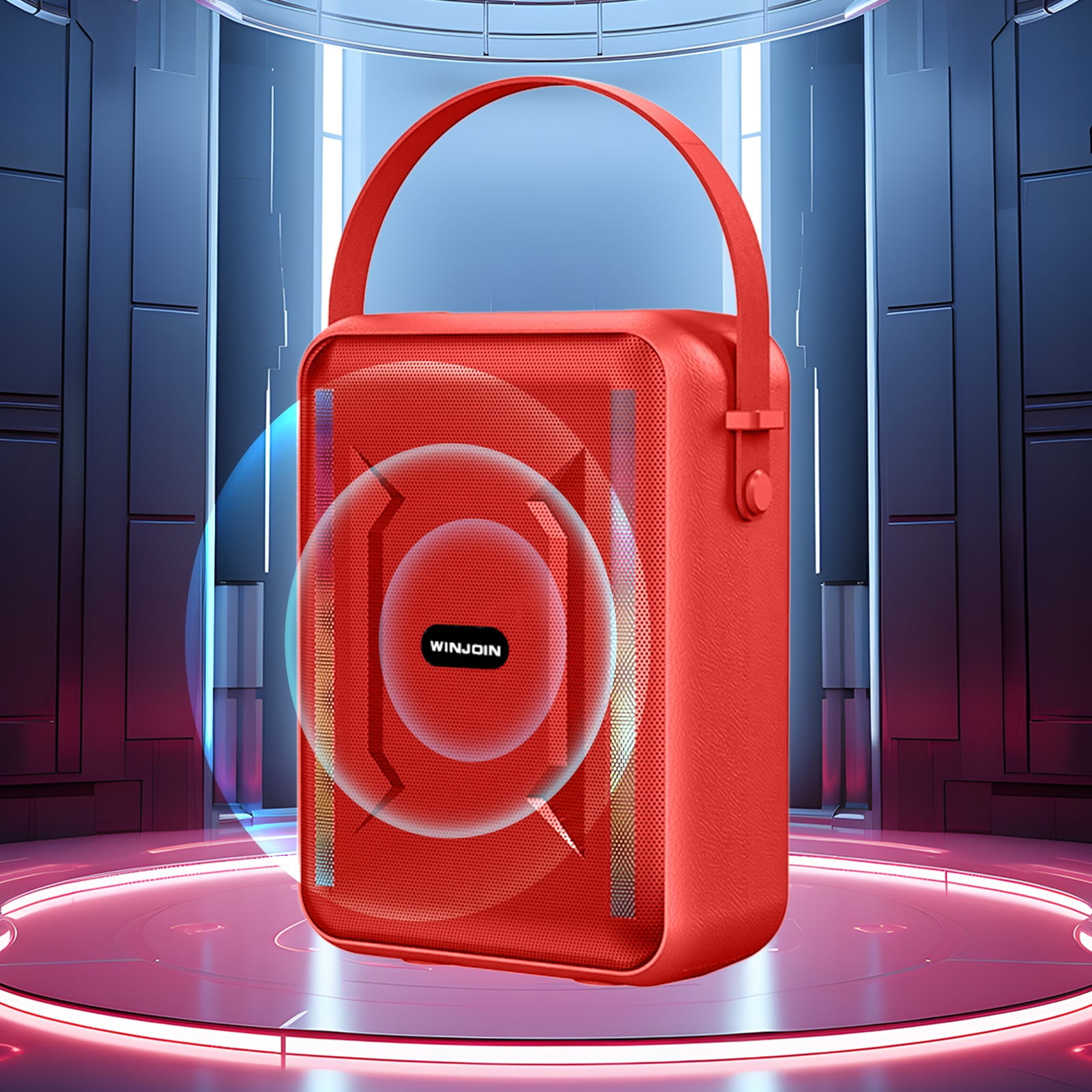 COM1950s Portable Bluetooth Speakers with Subwoofer Portable Mini Retro ...