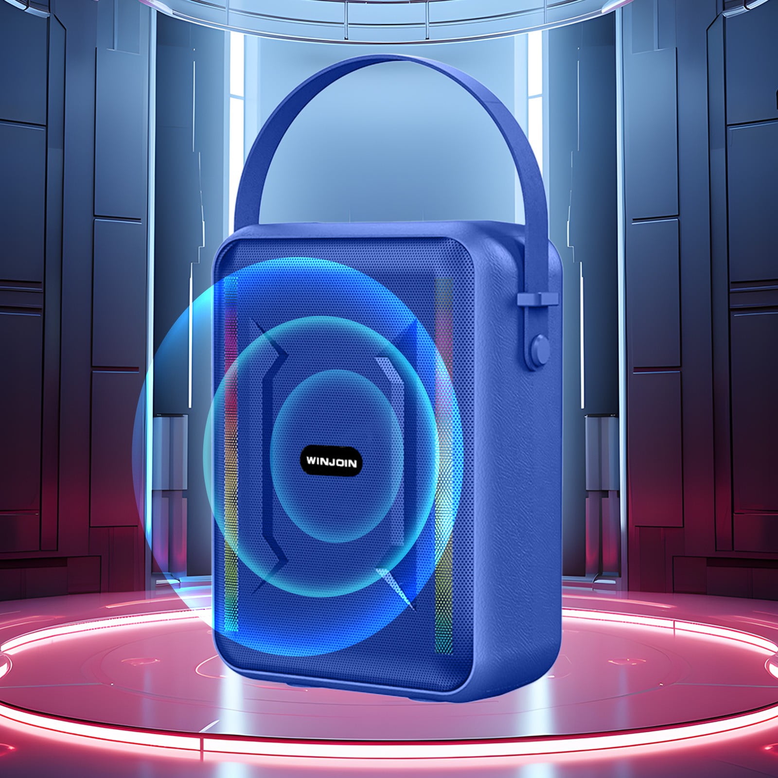 COM1950s Portable Bluetooth Speakers with Subwoofer Portable Mini Retro ...