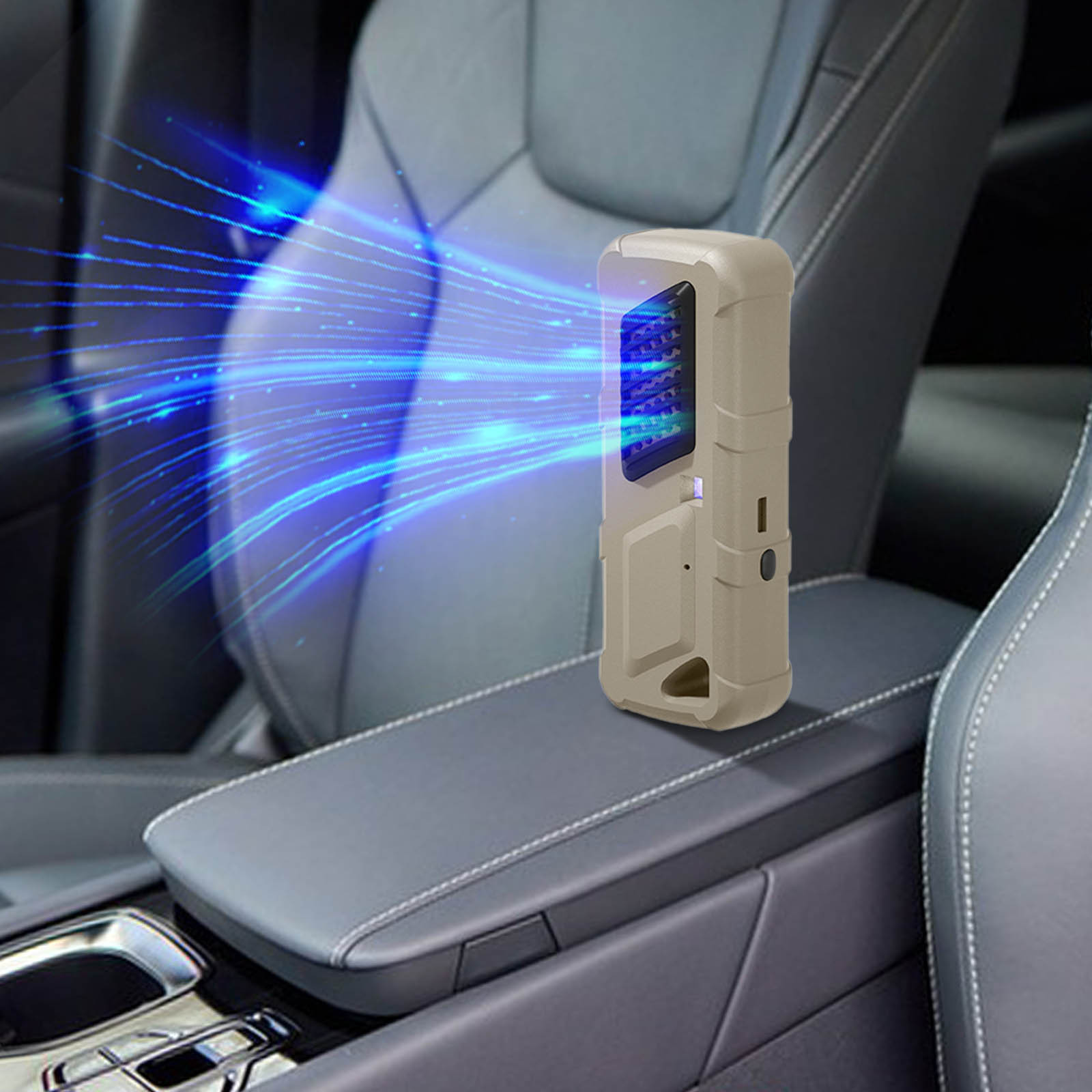 COM1950s Portable Car Deodorizer Smart Charging Purifier Removal ...