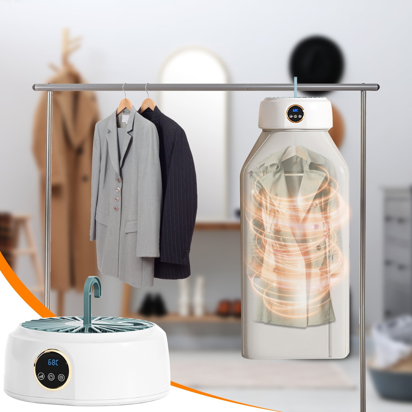 COM1950s Portable Clothes Dryer,Portable Clothes Dryer for Apartments ...