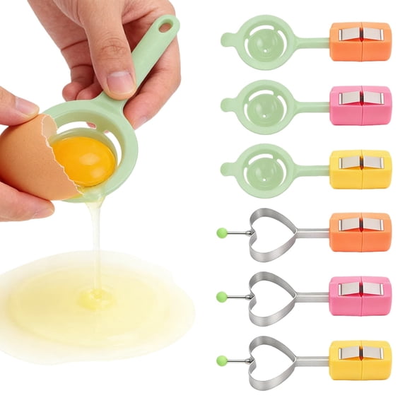 COM1950s Portable Egg Separator with Container,Easy Yolk and White ...