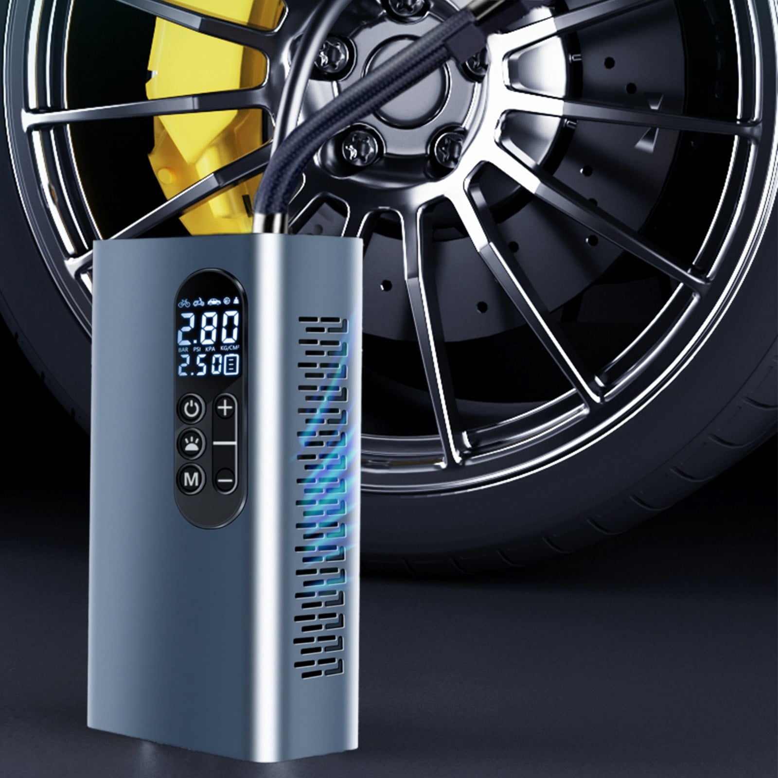 COM1950s Portable Tire Inflator for Car Electric Pump with Cord, 12V ...