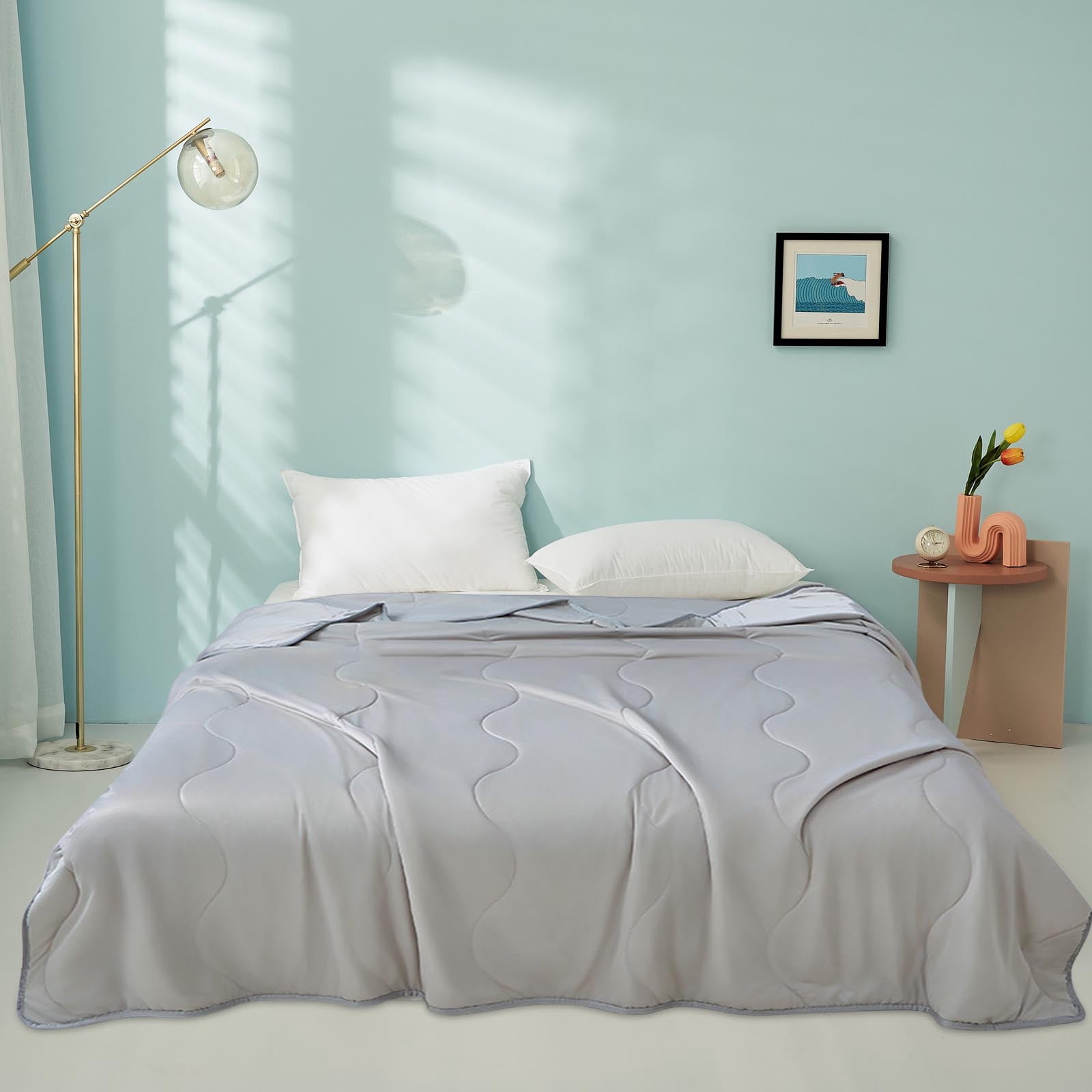 COM1950s Premium Oversized Washable Quilt,90" Extended King Size,Cool ...