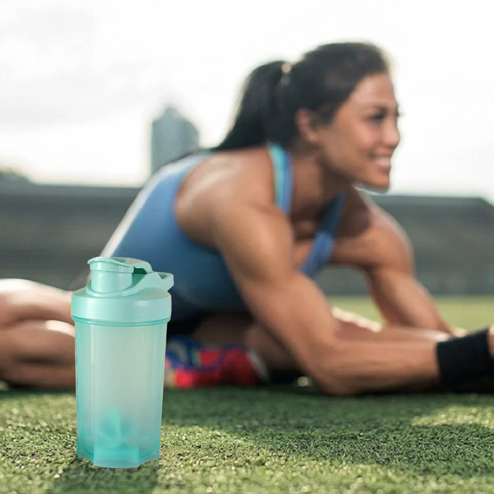 COM1950s Protein Shaker Bottle,17oz Fitness Water Cup with Mixing Ball ...