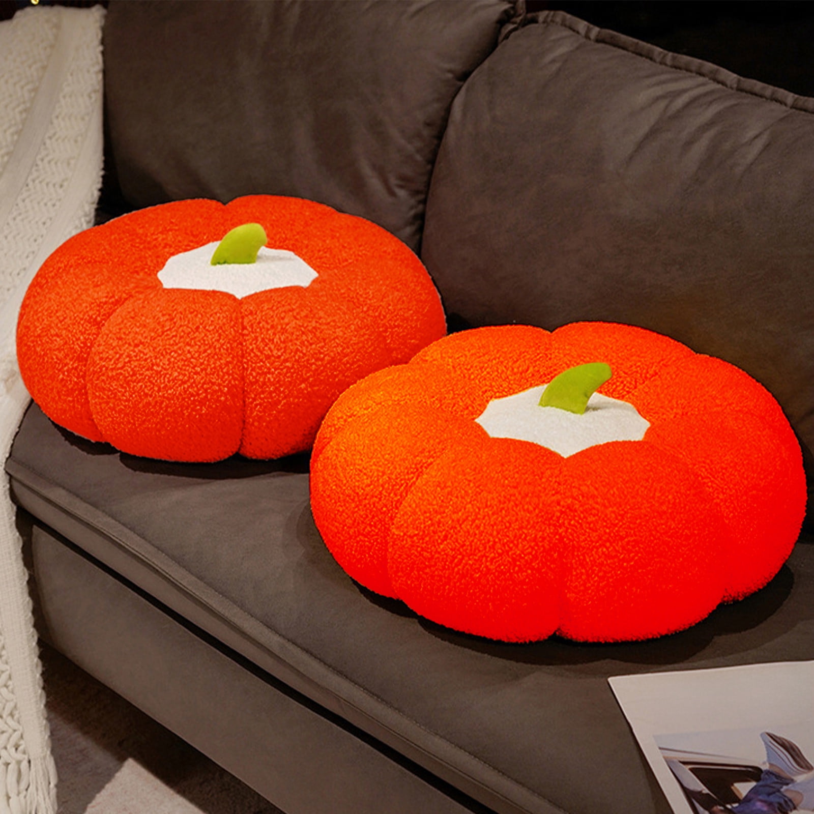 COM1950s Pumpkin Futon Cushion Ground Sitting Stool Lazy Living Room ...