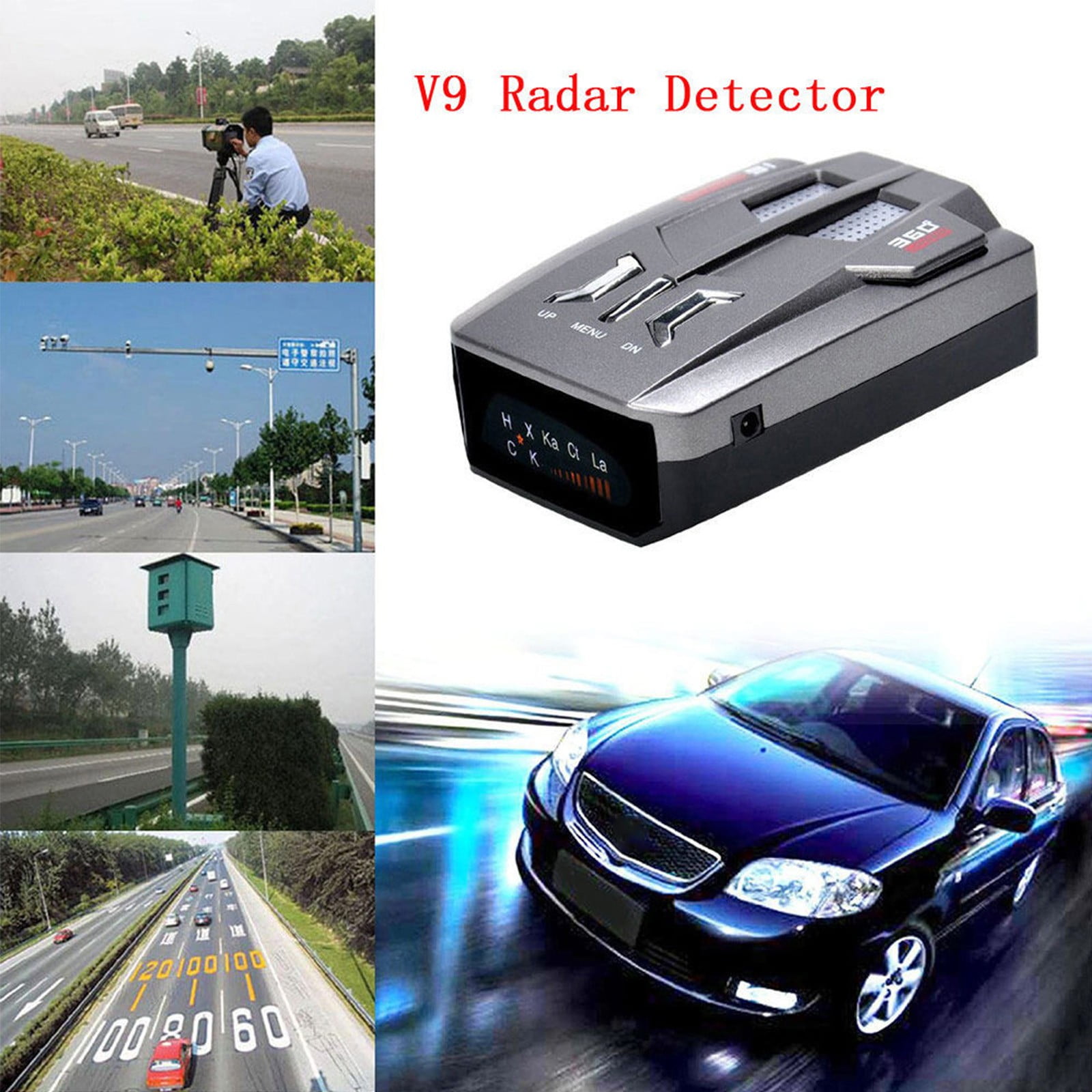 COM1950s Radardetector Driving, Car Detector Voice Fast Speed Vehicle ...