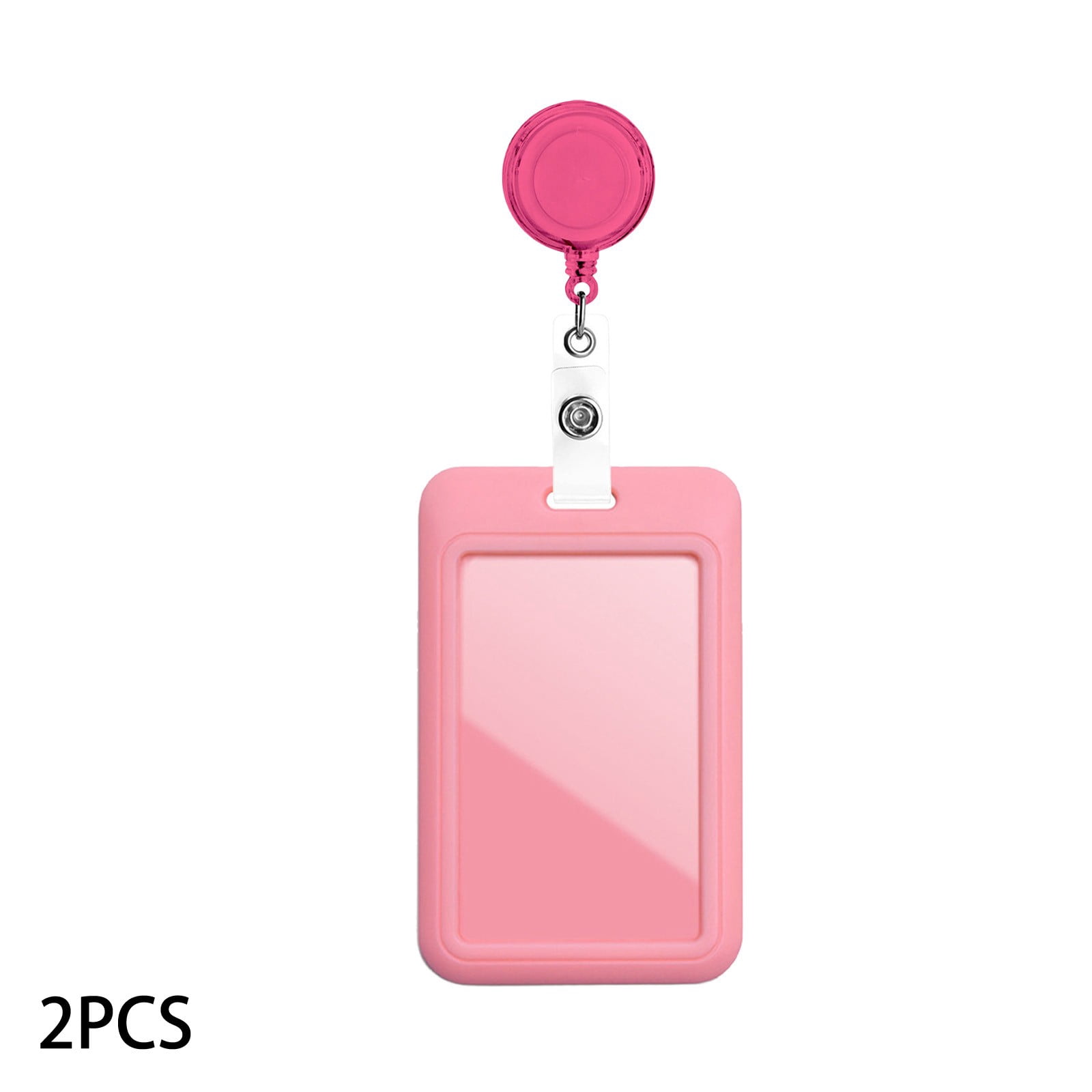 COM1950s Retractable Badge Holder, ID Badge Reel with Clip for Office ...
