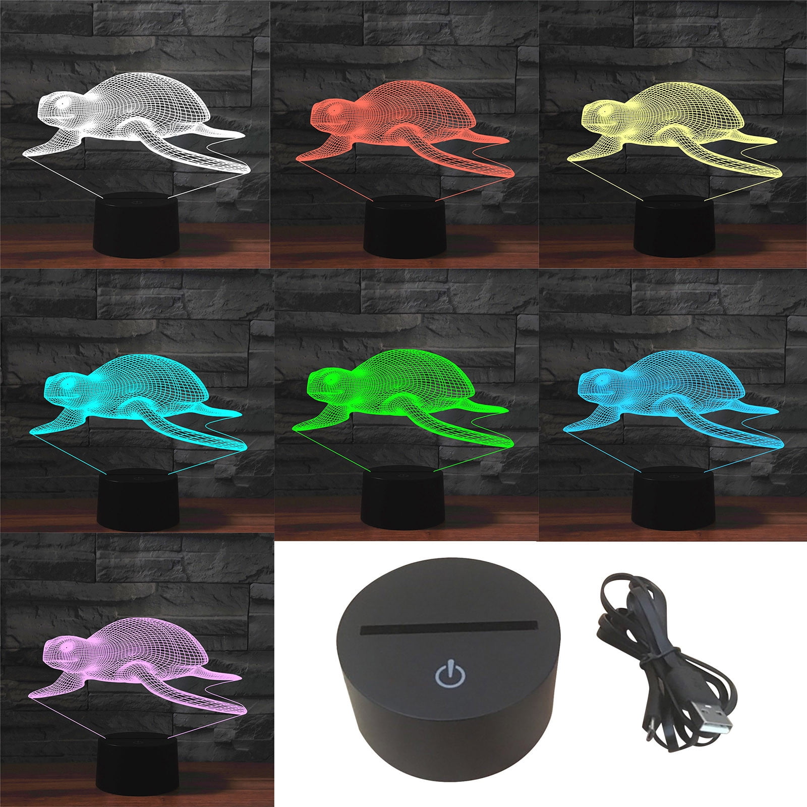 COM1950s Room Led Lights for Bedroom Led Night Light Sea Turtle Optical ...
