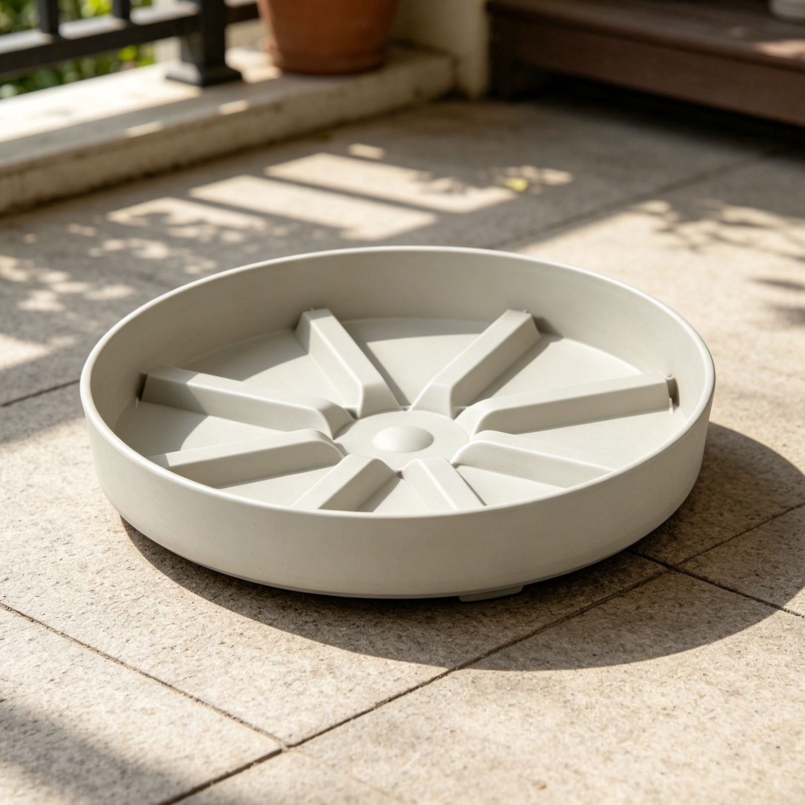 COM1950s Round Plastic Plant Saucer Tray, Thickened Water Catcher Base ...