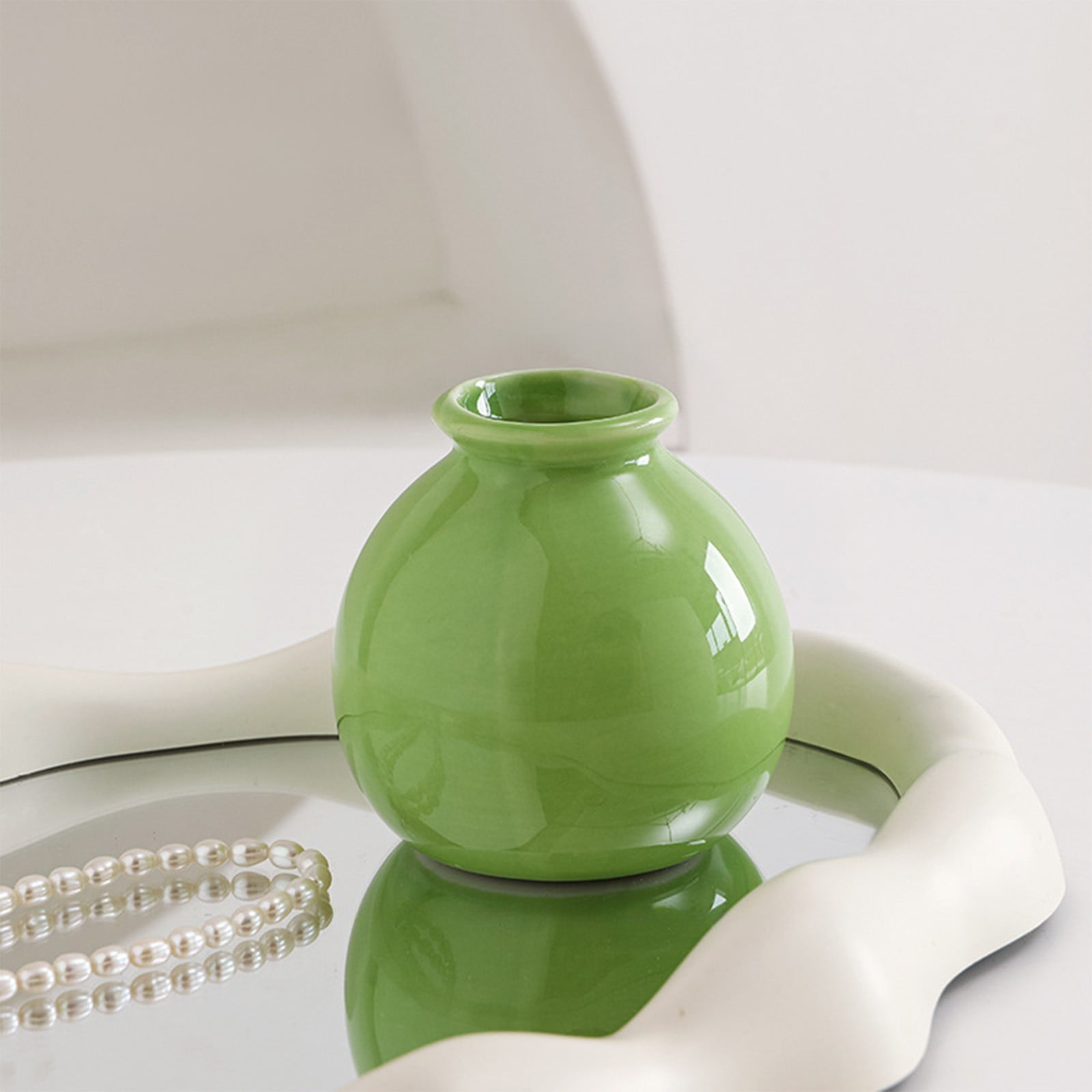 COM1950s Scandinavian Ceramic Mini Vase,Pumpkin Shape Tabletop Decor ...