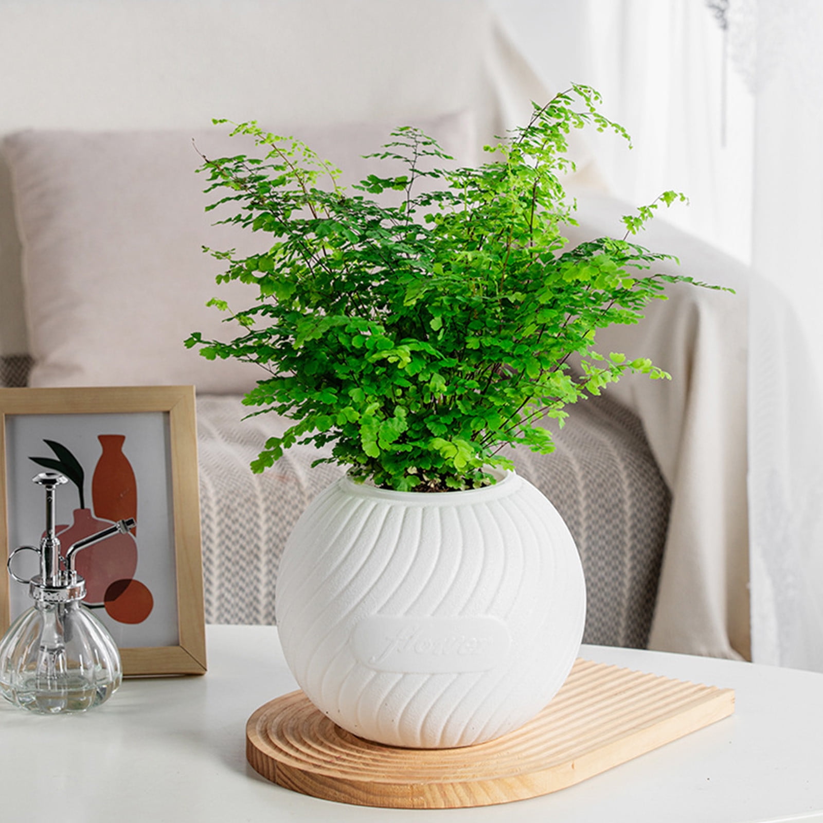 COM1950s Self Watering Plant Pots,Hydroponic Indoor Planter with ...