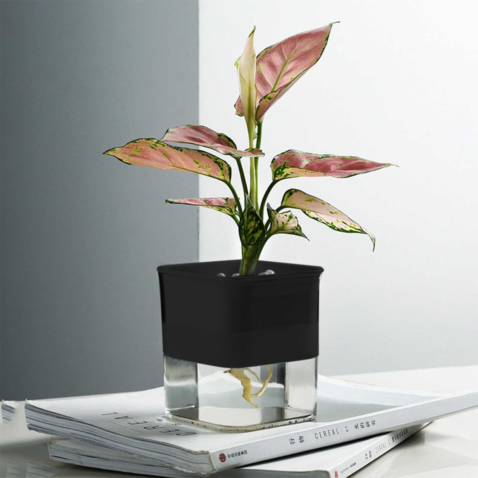 COM1950s Self-Watering Planter- Self Watering Pots for Indoor Plants ...