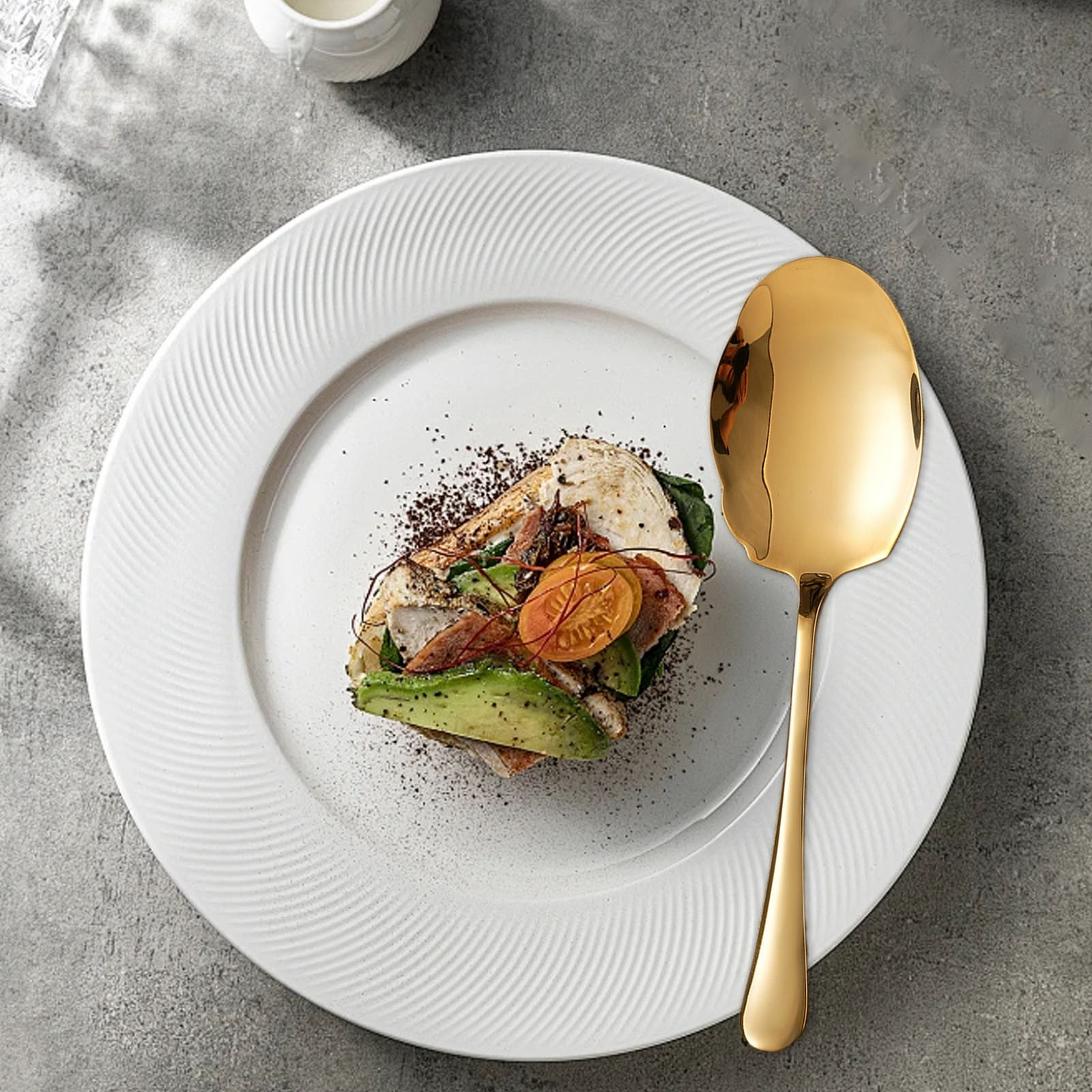 COM1950s Serving Spoons Stainless Steel,Long Handle Spoon,Stainless ...