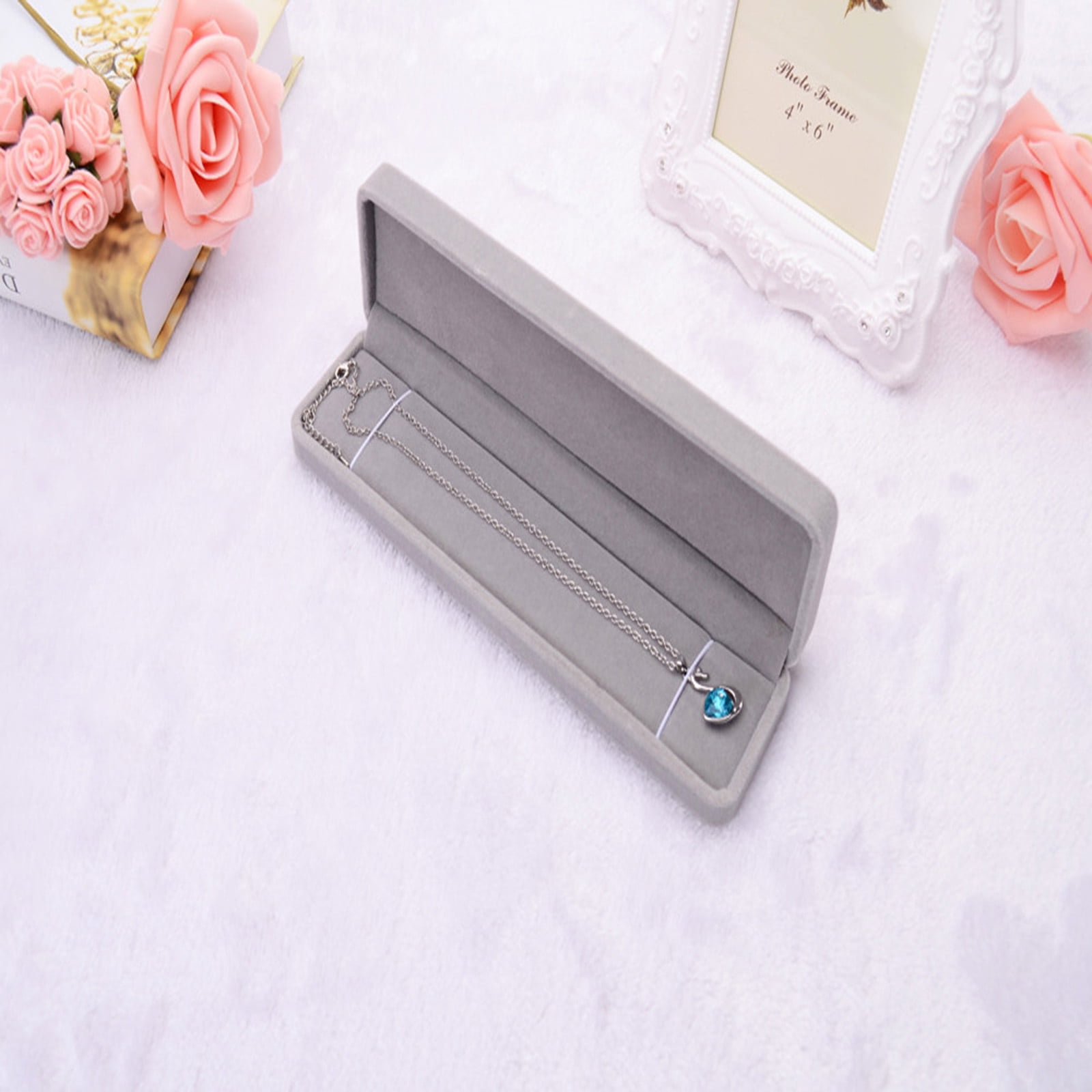 COM1950s Small Jewelry Gift Box Necklace Jewelry Gift Box New Velvet ...