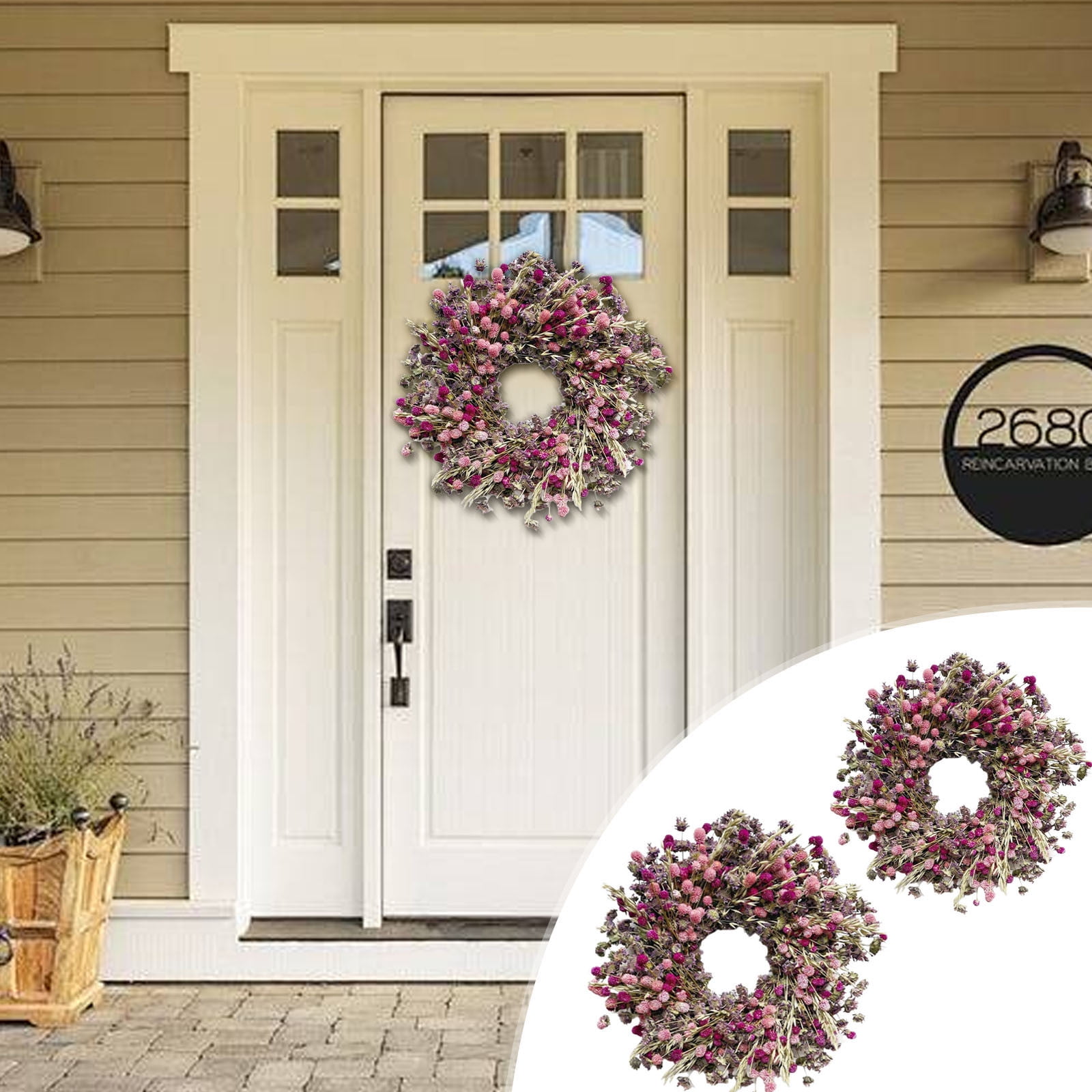 COM1950s Spring Wreaths for Front Door,Spring Decorations for Home ...