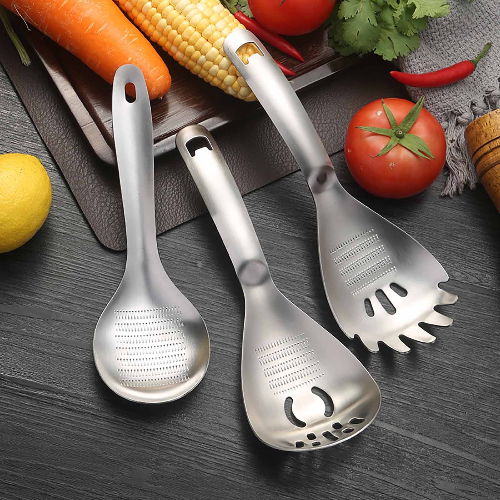 COM1950s Stainless Steel Ginger Grater,Grinding Spoon for Garlic and ...