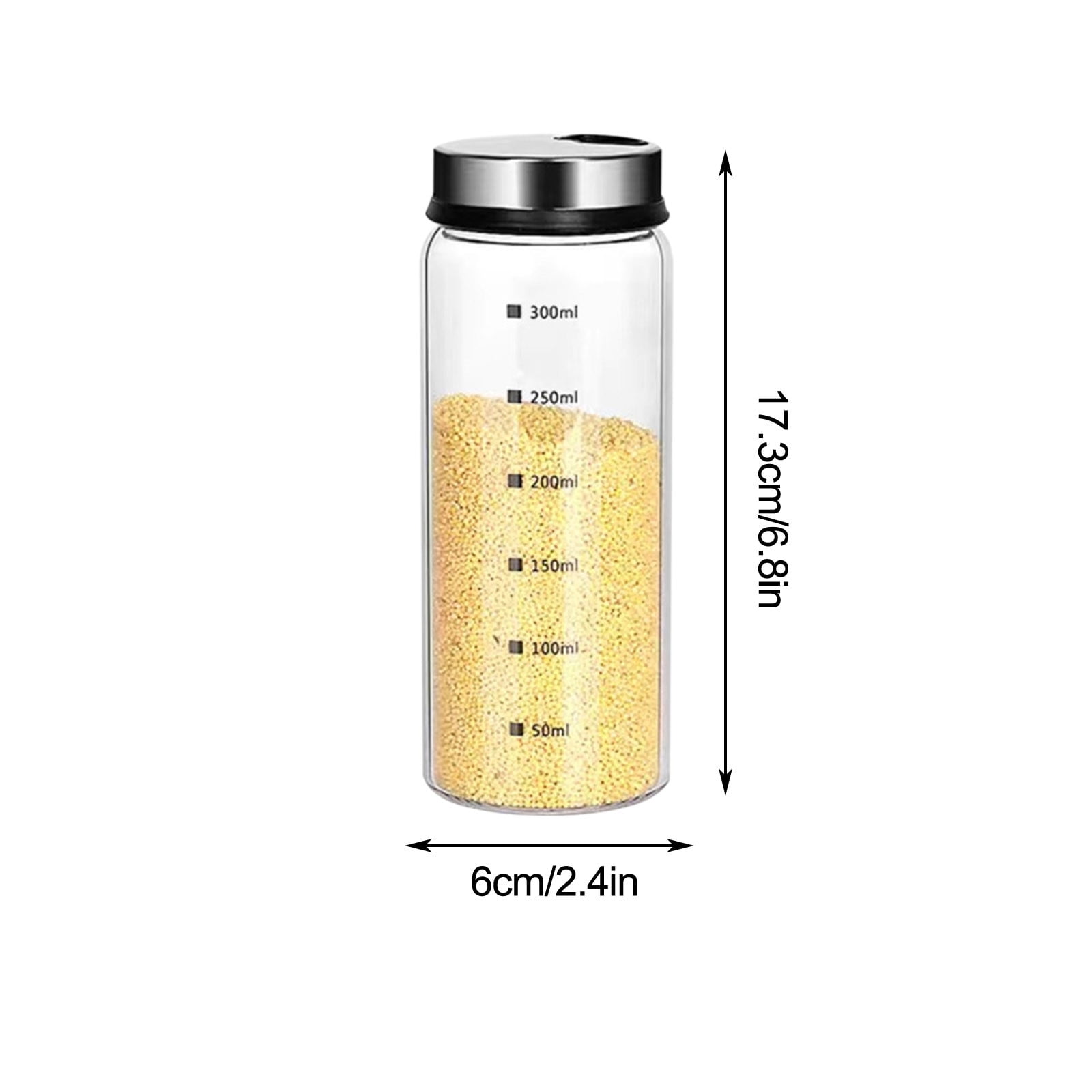 COM1950s Stainless Steel Shaker Bottle,Pepper Shakers with Adjustable ...