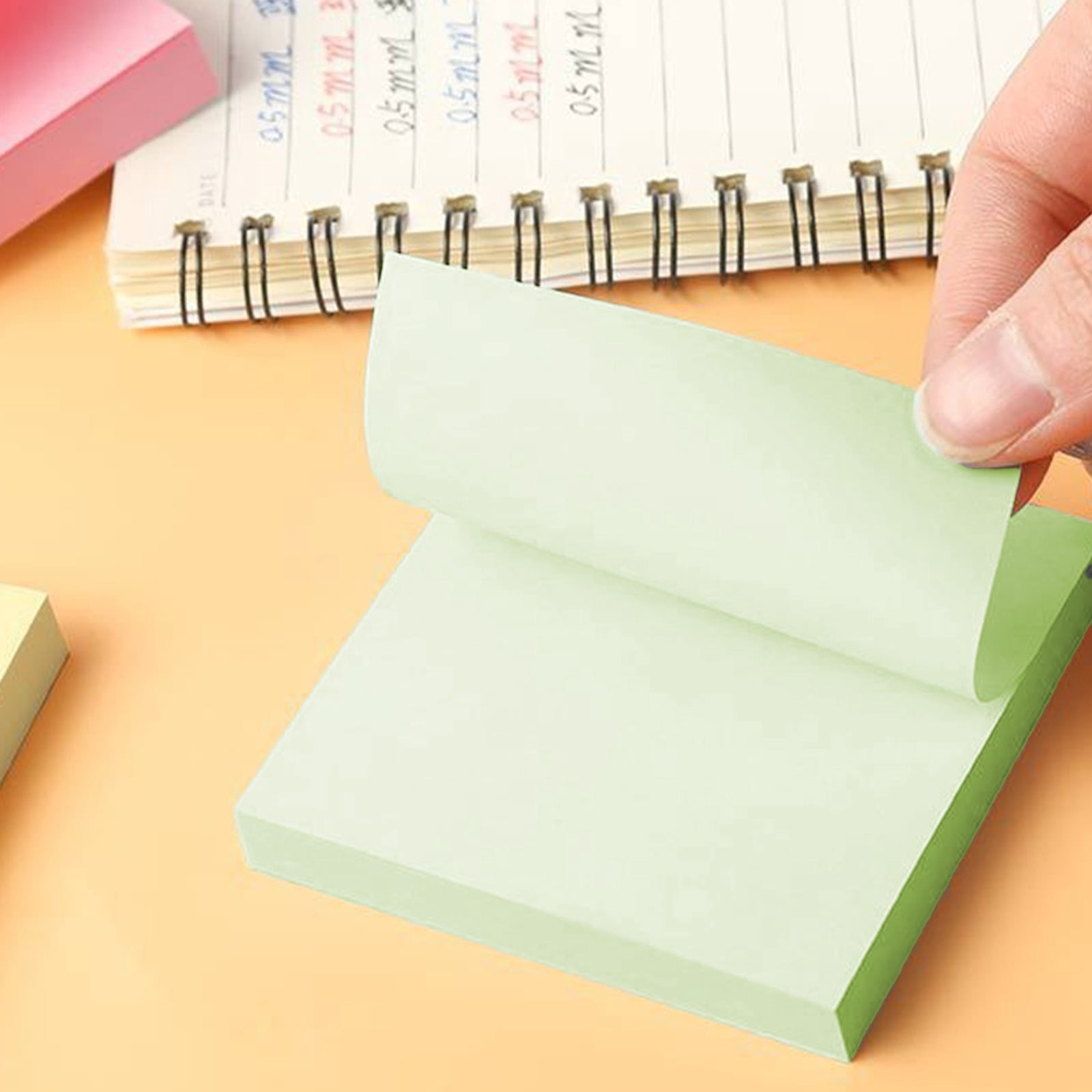 COM1950s Sticky Notes Pads,Colorful Small 3X3 Inch Self-Sticking ...