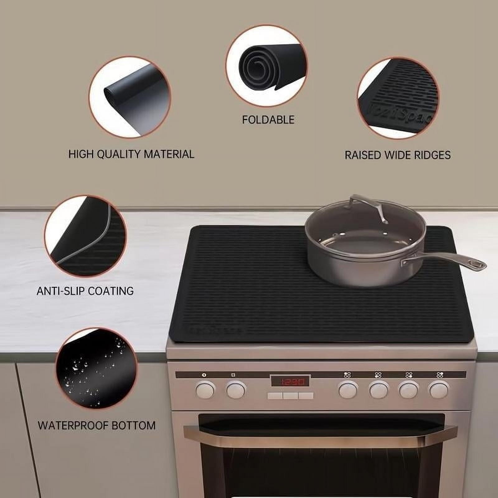 COM1950s Stoves for Kitchen,Stove Cover Mat Extra Large Kitchen Mat ...