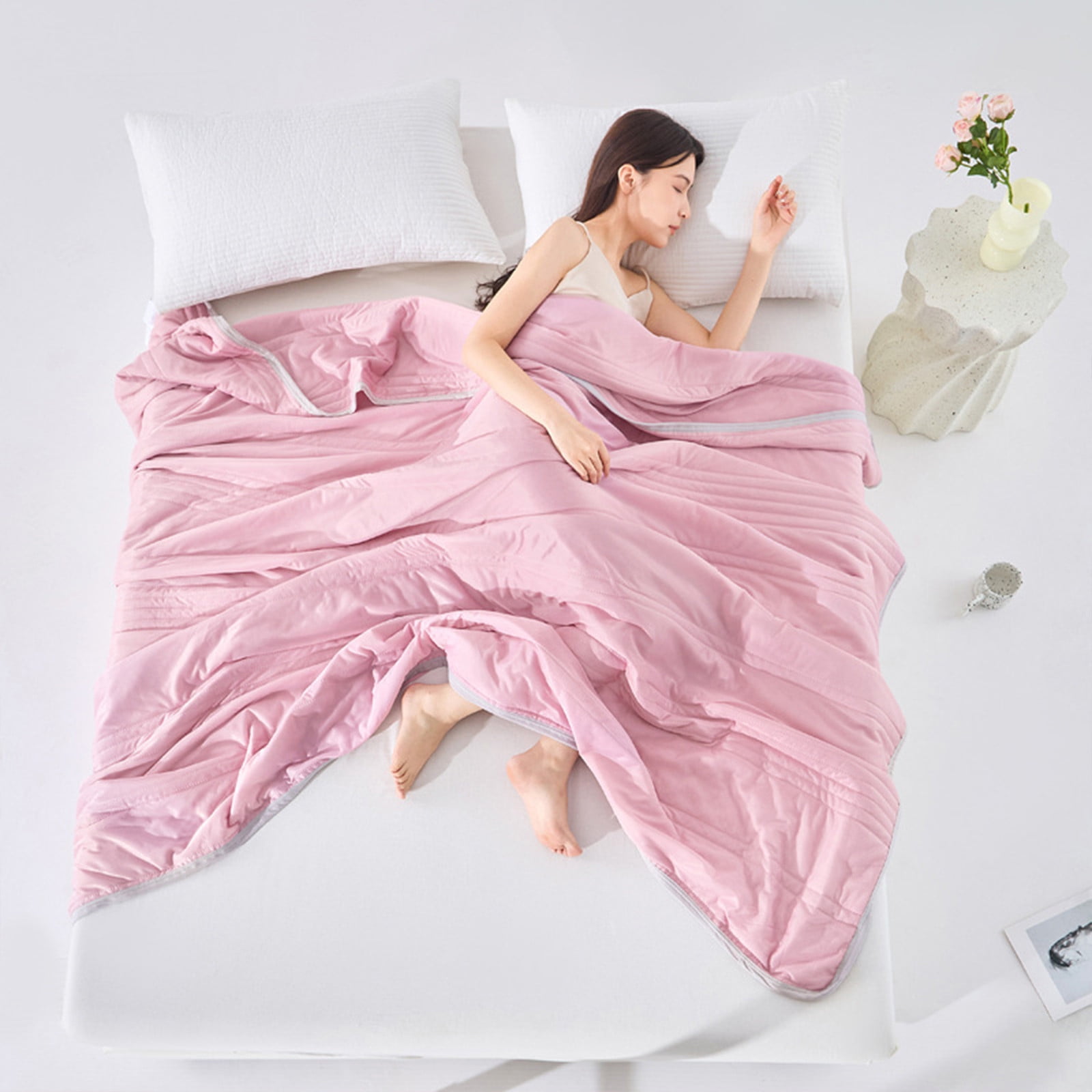 COM1950s Summer Cooling Quilt, Lightweight Air Conditioning Blanket for ...
