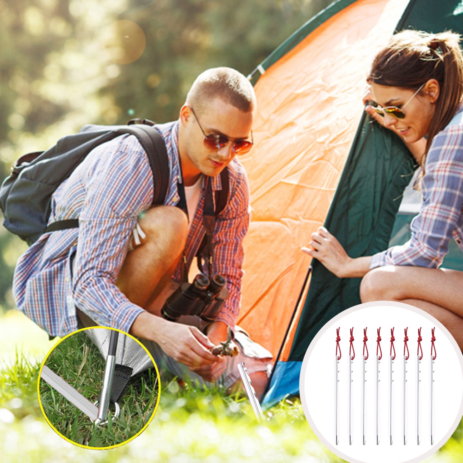 COM1950s Tents for Camping,Tent for Camping,Outdoor Aluminum Tent Nails ...