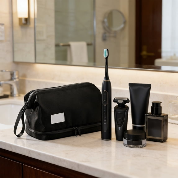 COM1950s Toiletry Bag, Wet Dry Separation Travel Organizer, Portable ...