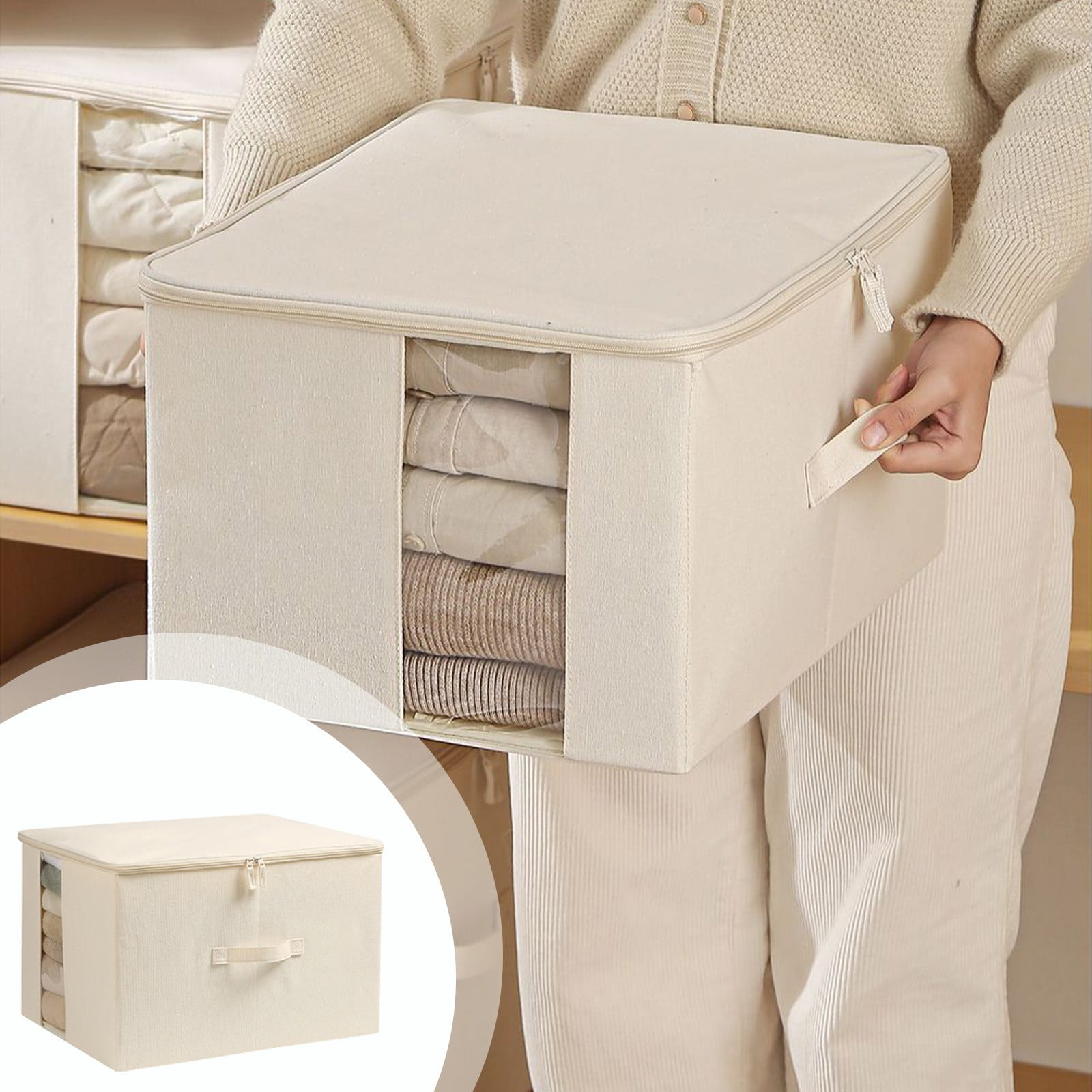 COM1950s Transparent Clothes Storage Box and Linen Storage Box Clothing ...