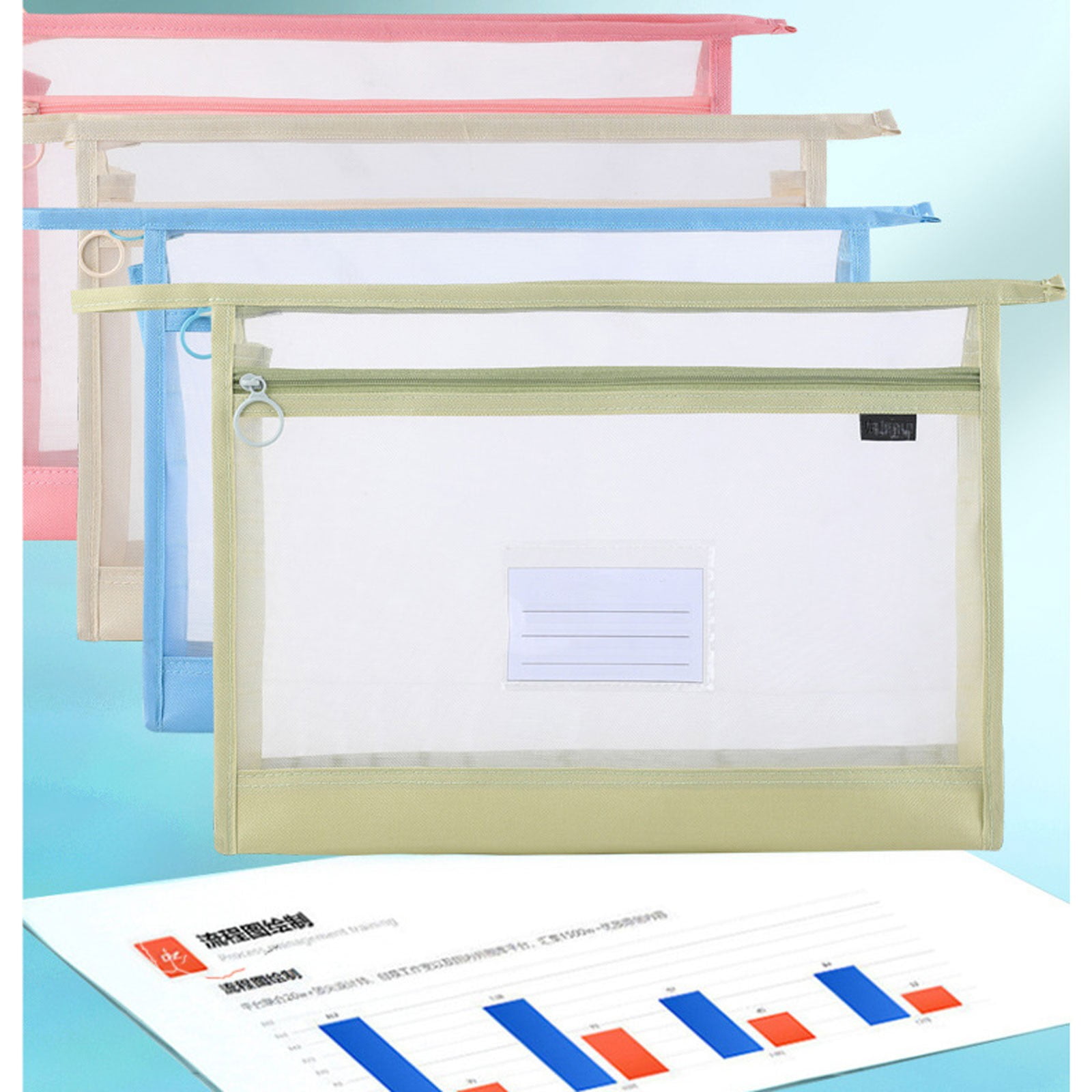 COM1950s Transparent Portable Double-Layer Classified Tutoring Bag Test ...