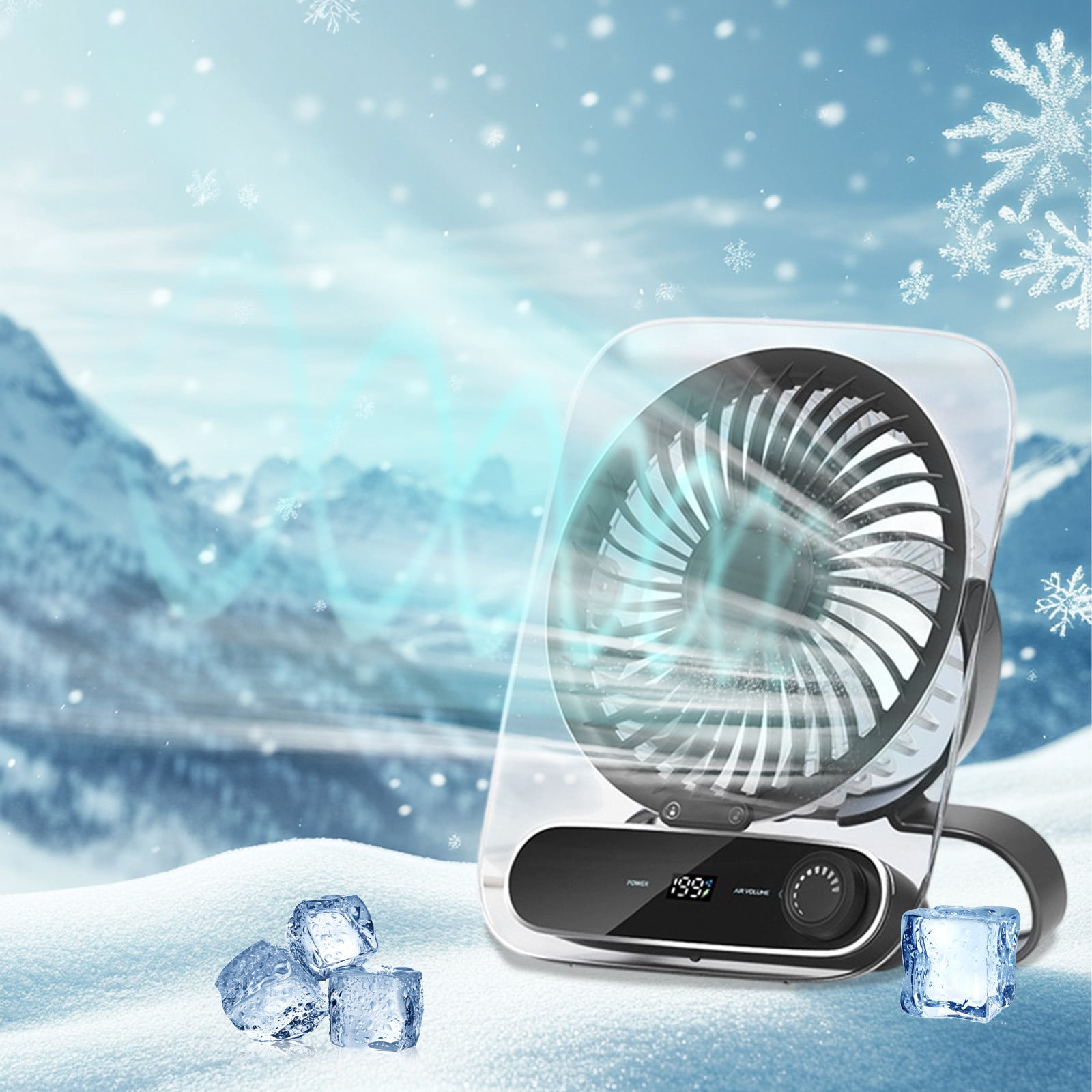 COM1950s Ultra Slim Portable Fan,Wall Mount & Desktop Usb Fan,Multi ...