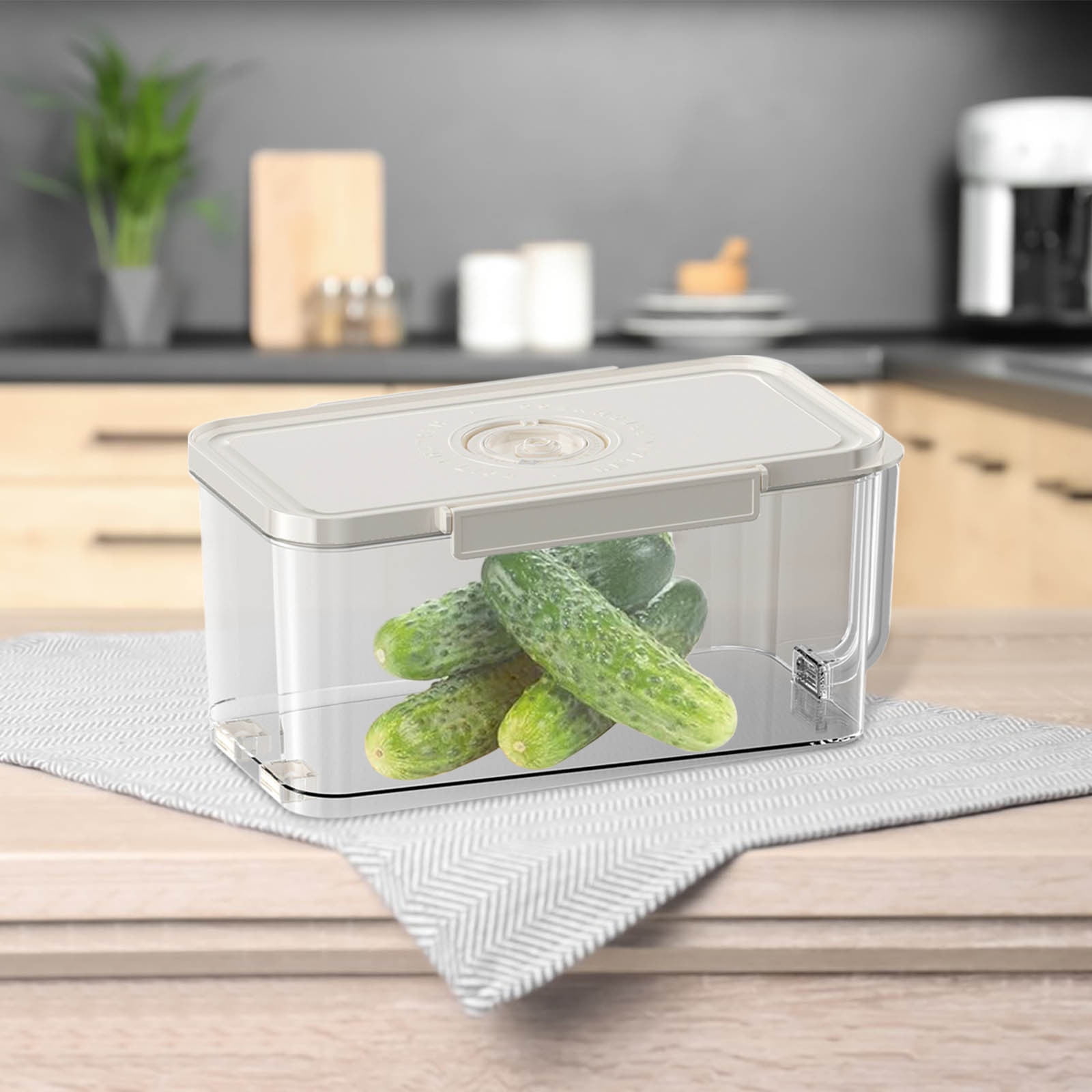 COM1950s Vacuum Sealed Rice Storage Box,Airtight Insect Proof Grain ...