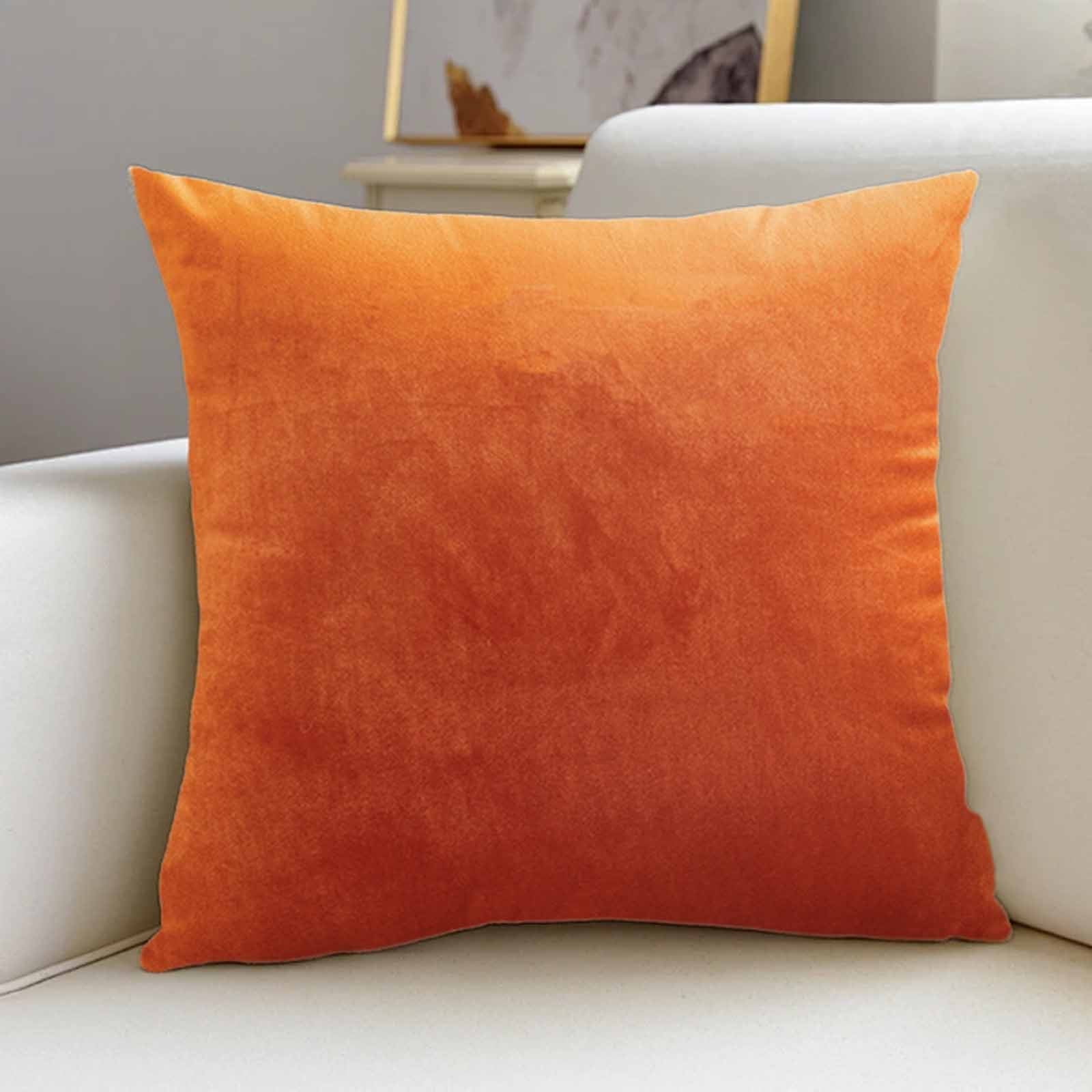 COM1950s Velvet Pillow Cover,Decorative Square Pillow Case 16X16 Inch ...
