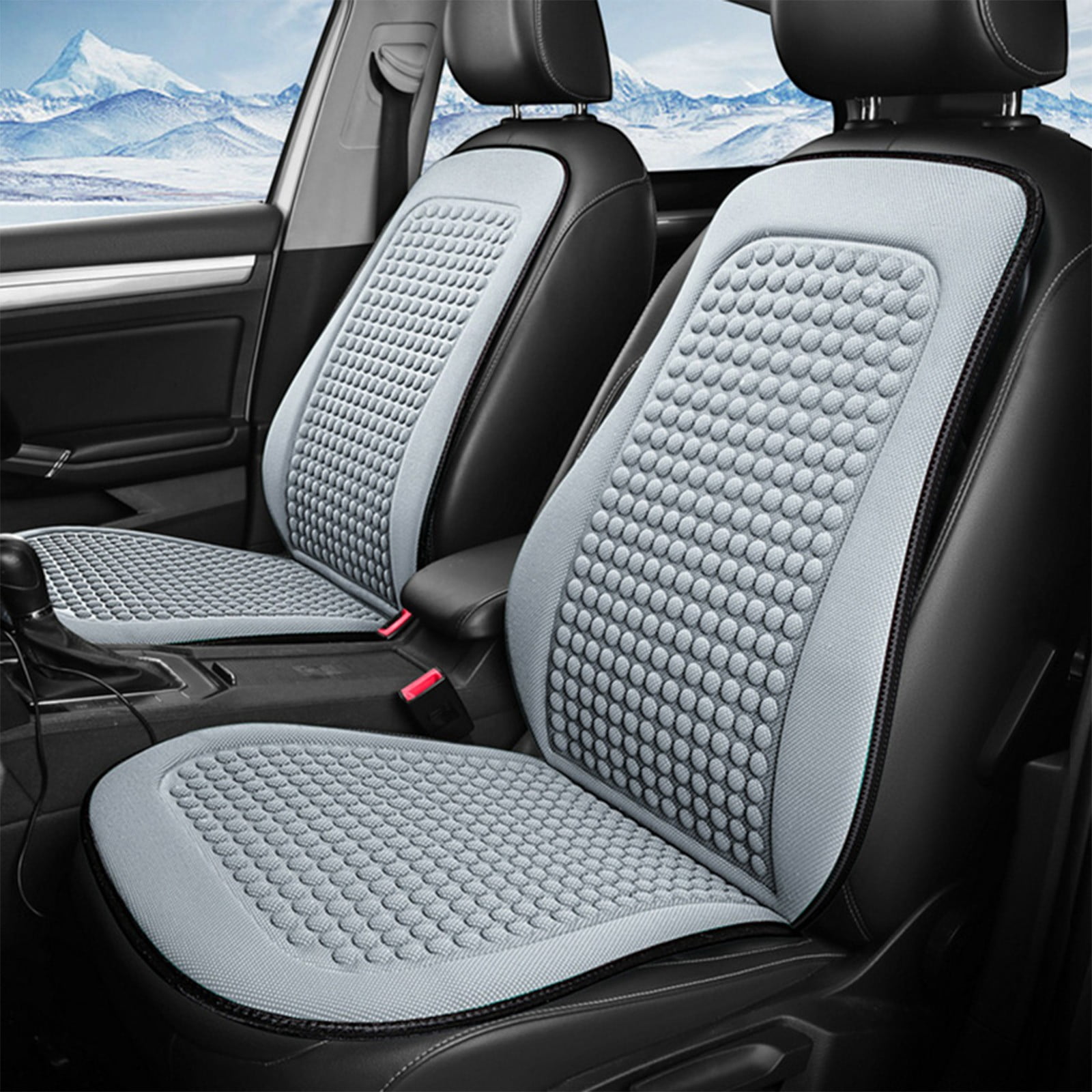 COM1950s Ventilated Car Seat Cushion and Backrest,Breathable Car Pad ...