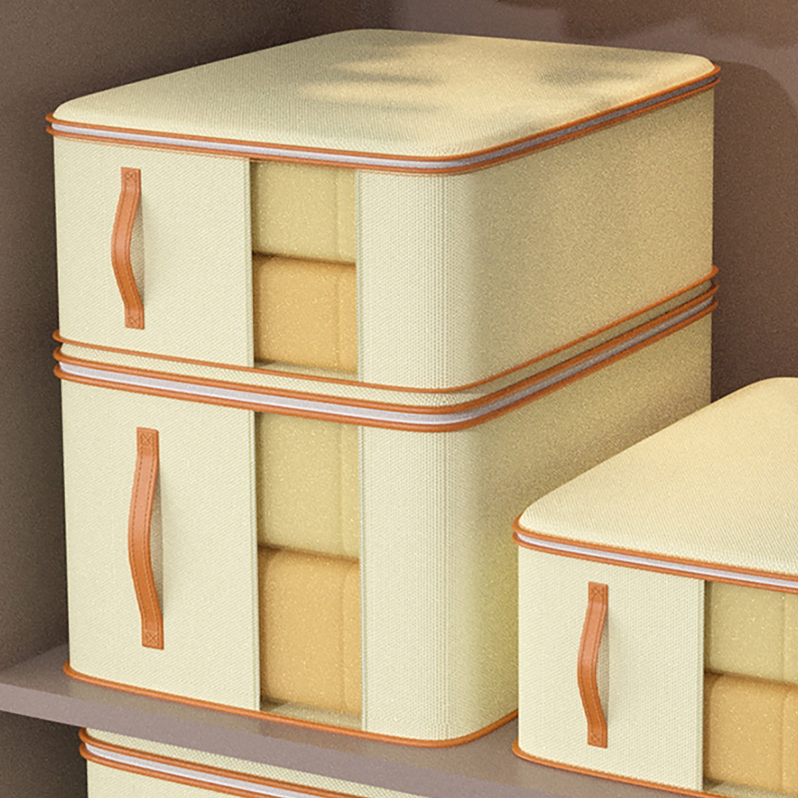 COM1950s Visible Window Storage Box,Large Capacity Dustproof Organizer ...