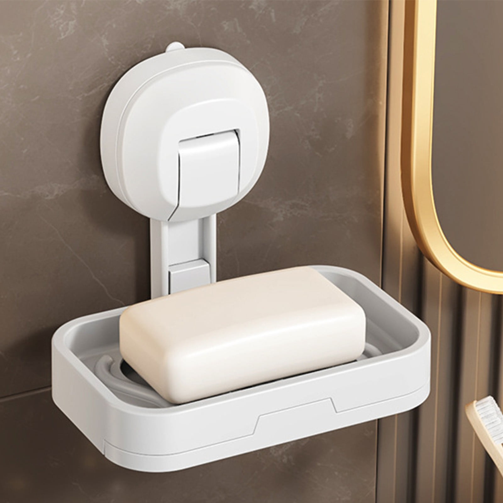 COM1950s Wall Mounted Storage Box No Need To Punch Holes Suction Cups ...