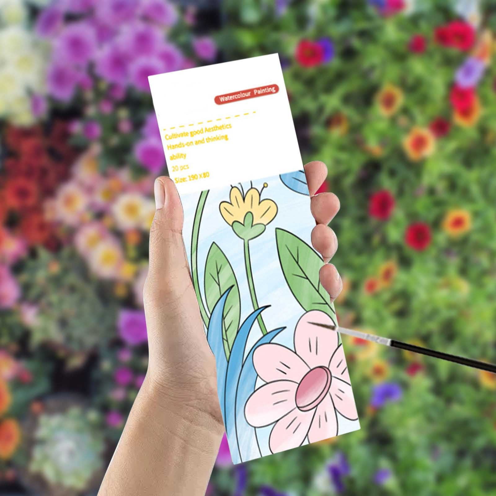 COM1950s Water Color Book for Kids Gouache Graffiti Picture Book Color ...