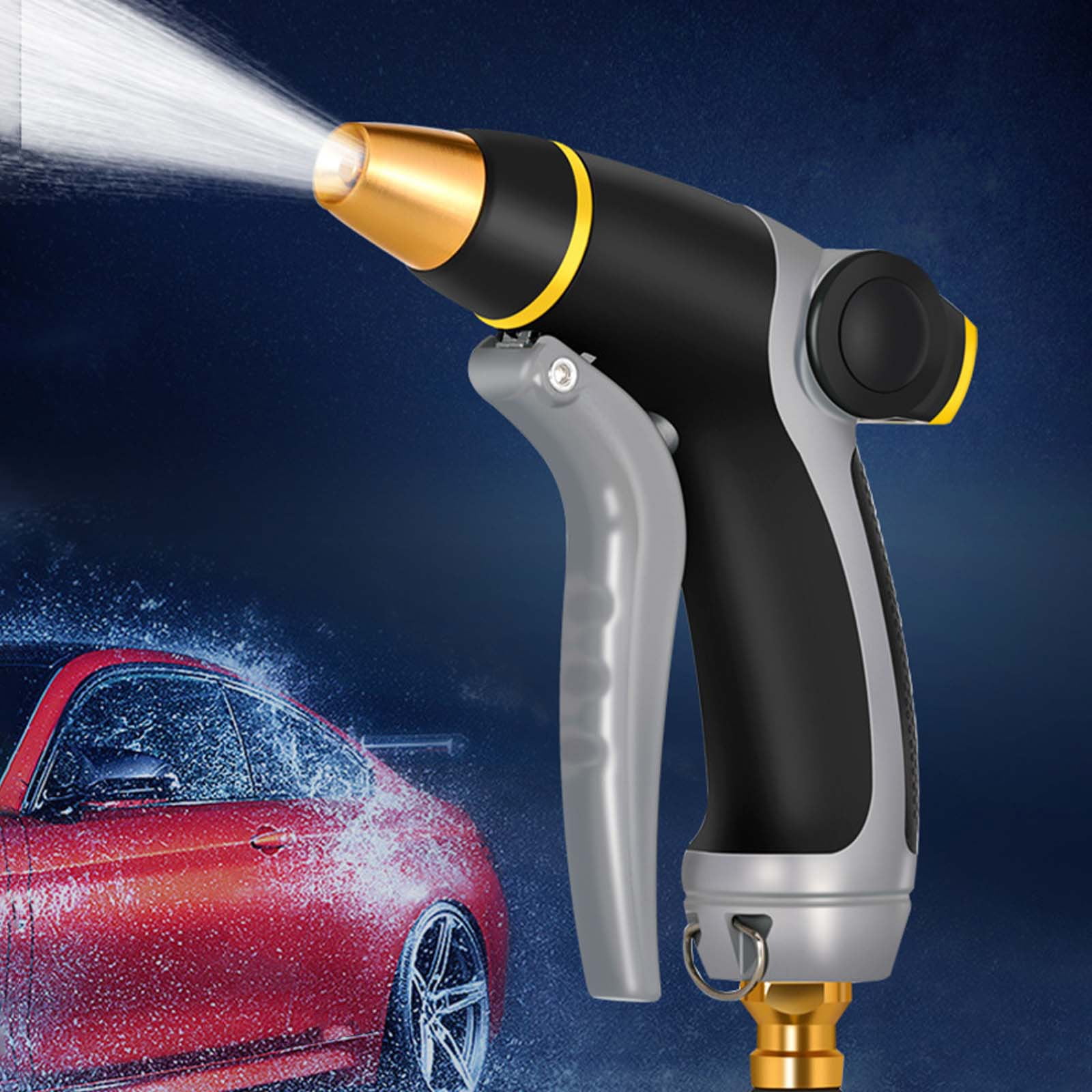 COM1950s Water Hose Nozzle Sprayer,Garden Hose Nozzle Heavy Duty ...