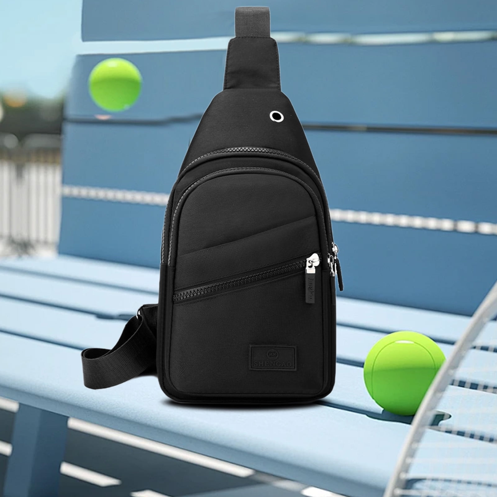 COM1950s Waterproof Chest Bag for Travel,Anti-Theft Sling Bag with Usb ...