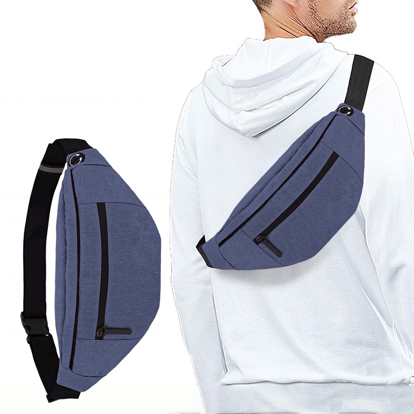 COM1950s Waterproof Crossbody Bag for Men,Outdoor Sports Chest Shoulder ...