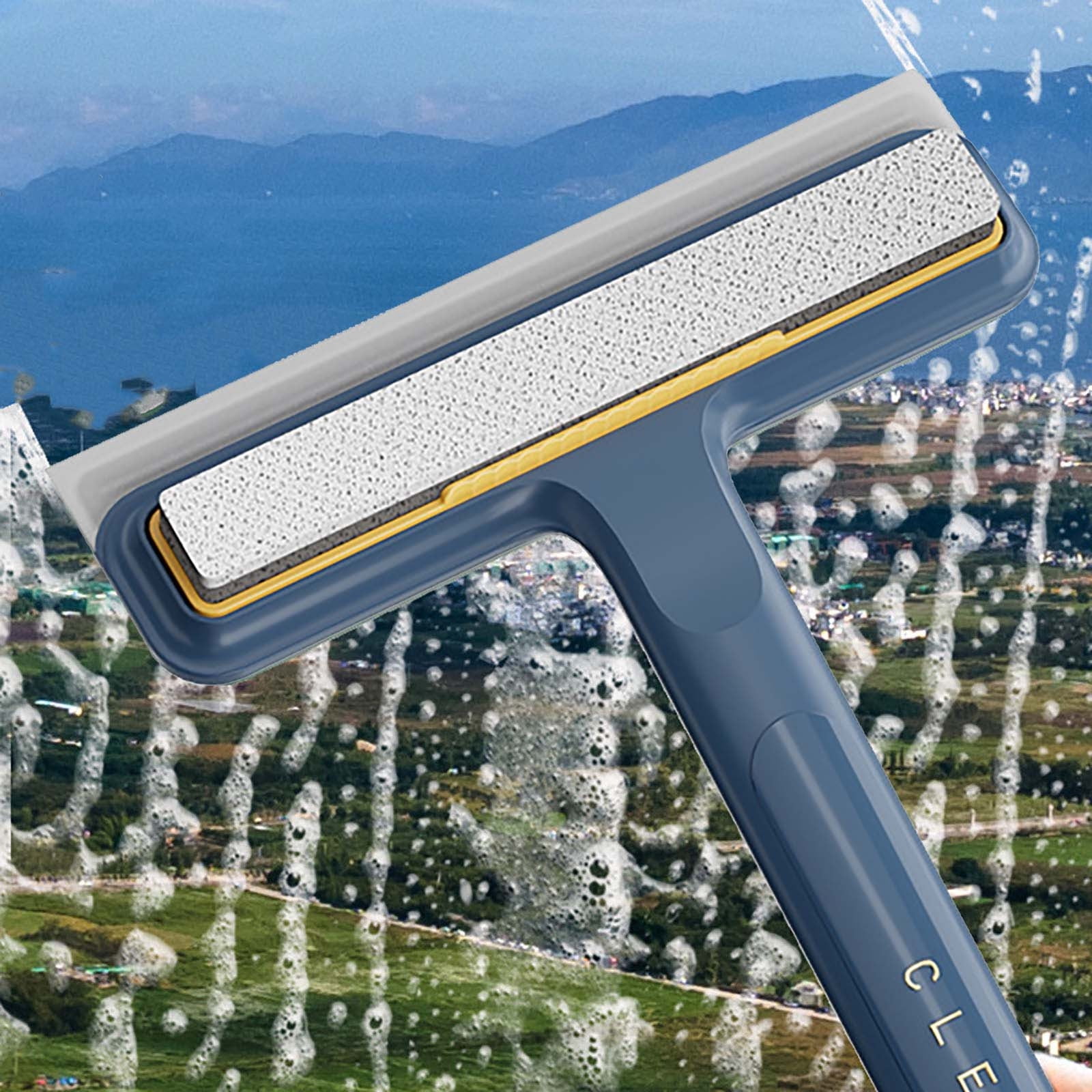 COM1950s Window Screen Cleaning Brush Four in One Glass Wiping Tool ...