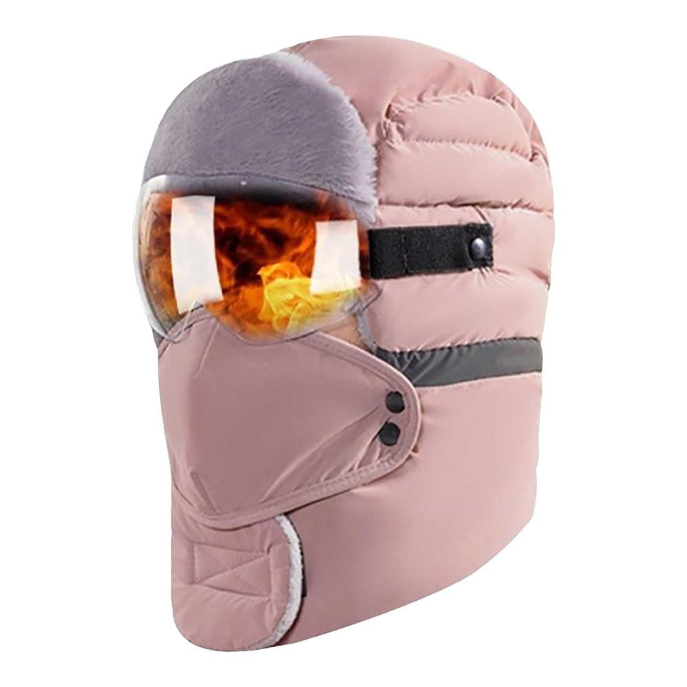 COM1950s Windproof Balaclava for Winter,Fleece Ski Mask with Hood,Cold ...