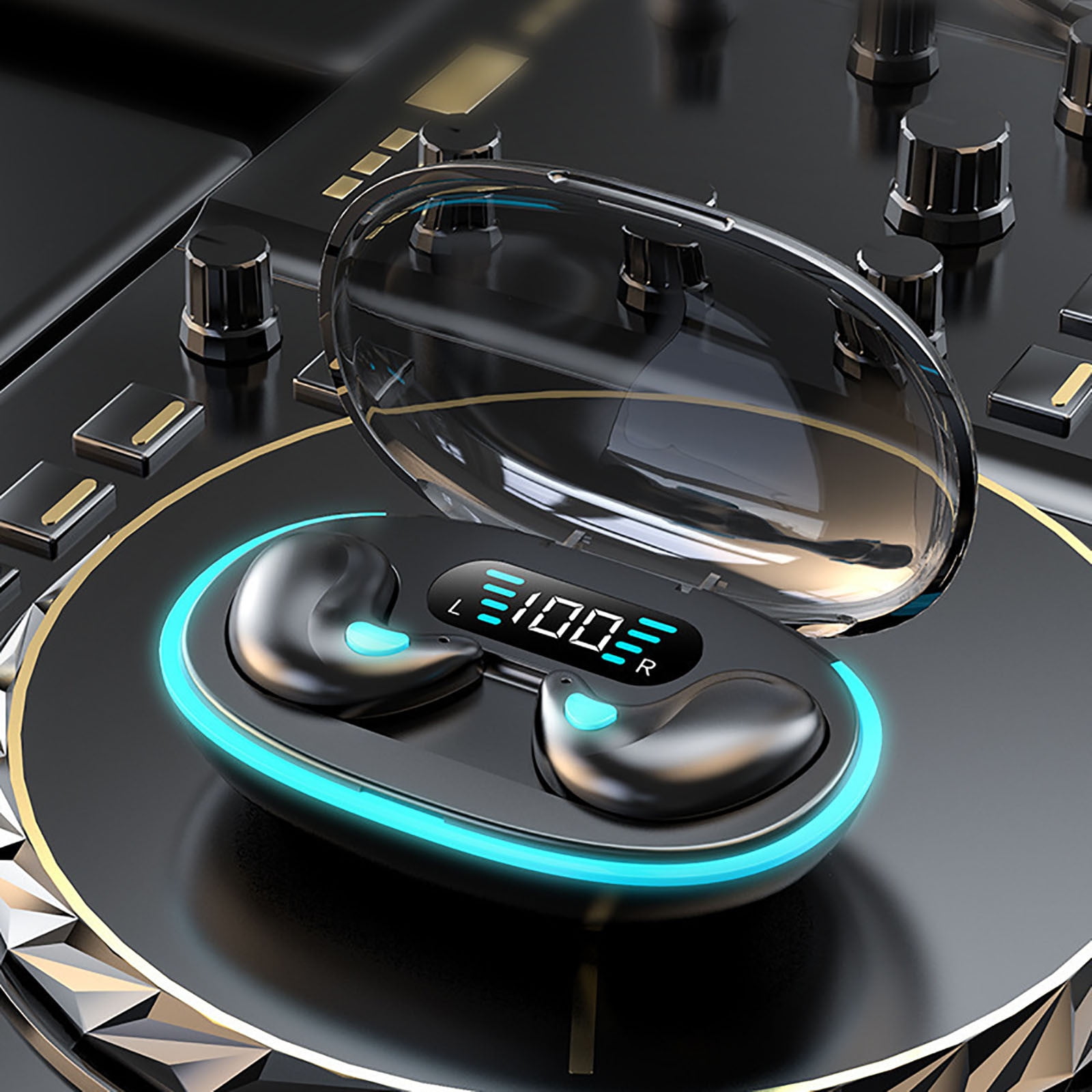 COM1950s Wireless Bone Conduction Earbuds with Noise Canceling,Real ...