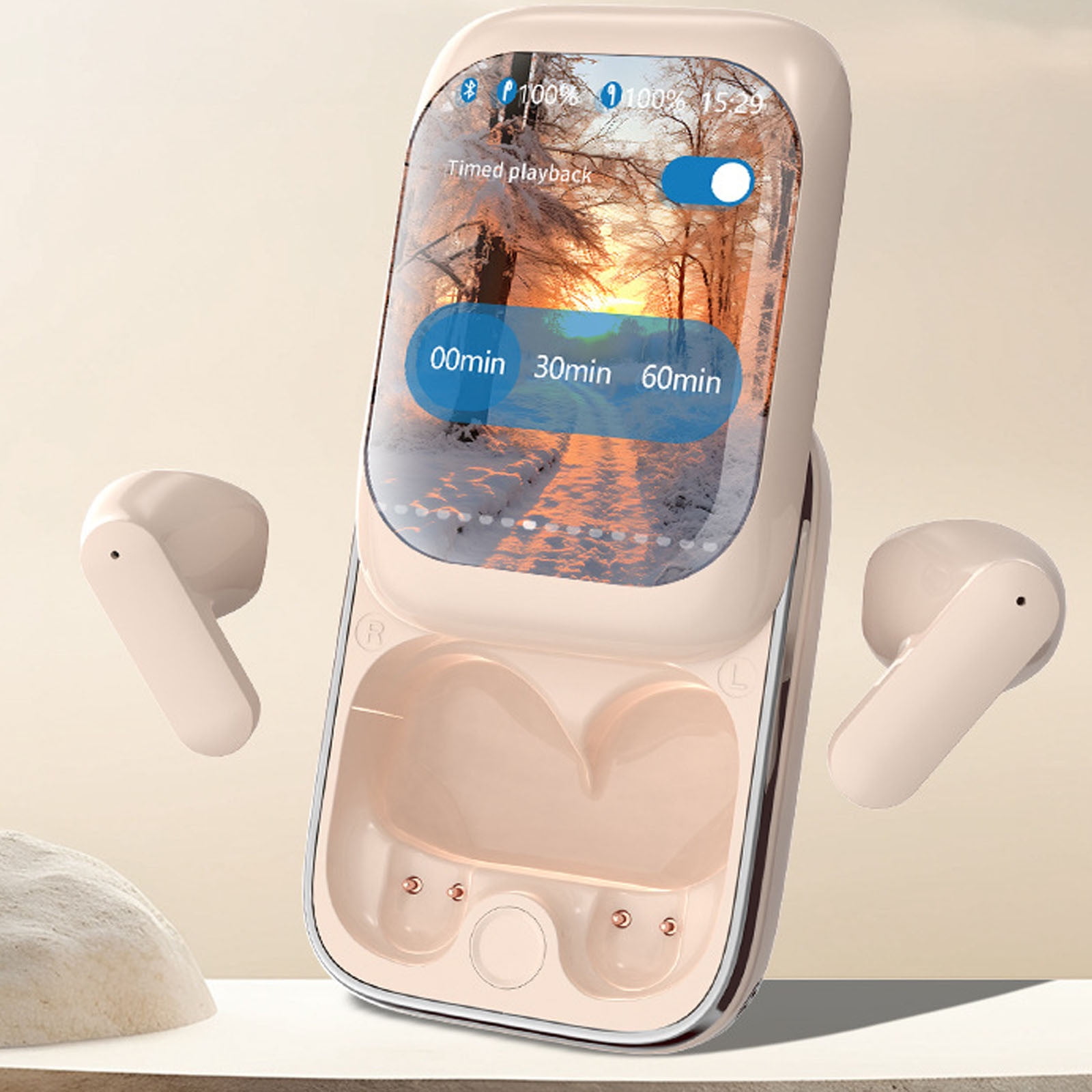 COM1950s Wireless Earbuds Bluetooth Headphones Bass Stereo Ear Buds ...