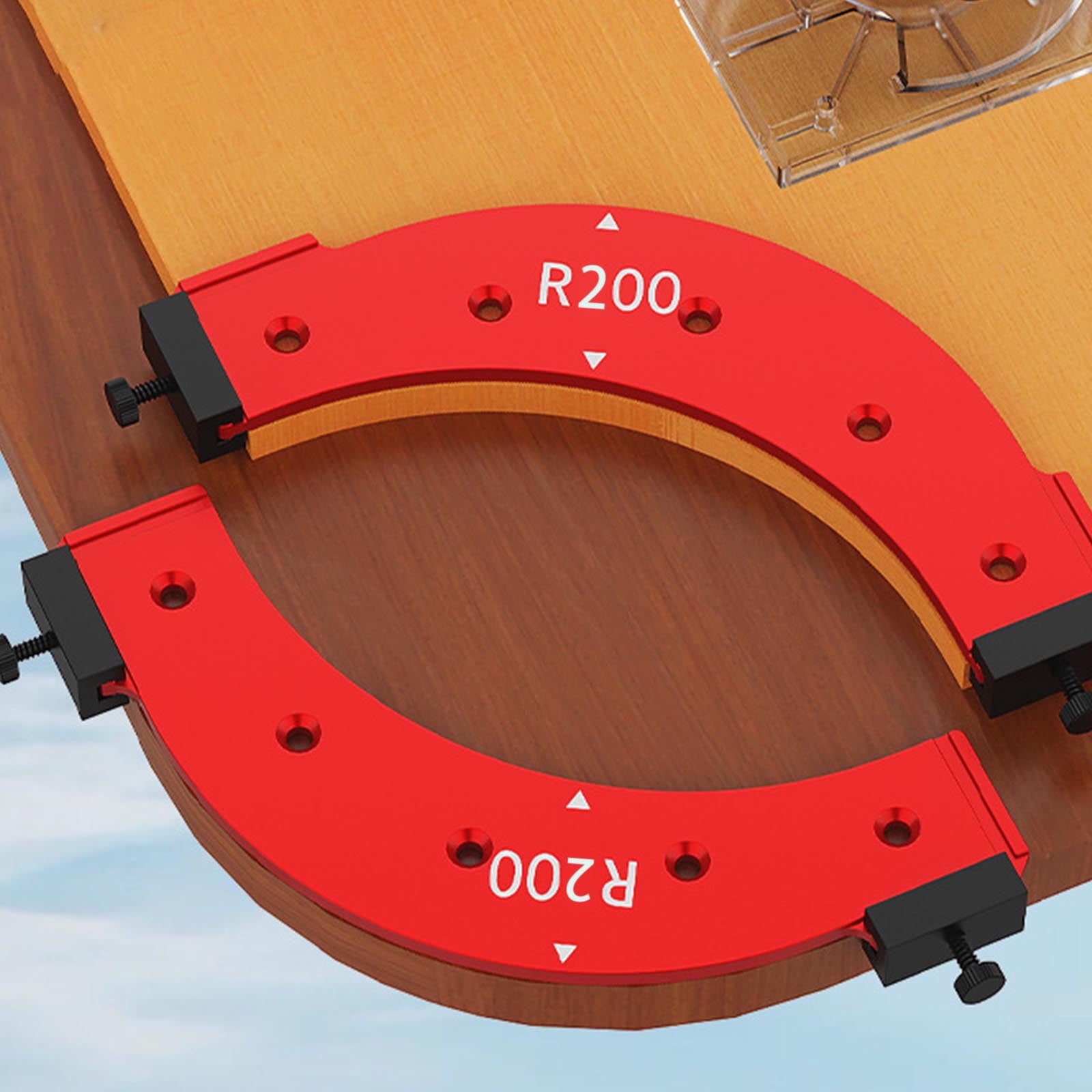 COM1950s Woodworking Inside and Outside Angle Large Arcs Template Wardrobe Corner Trimming ...