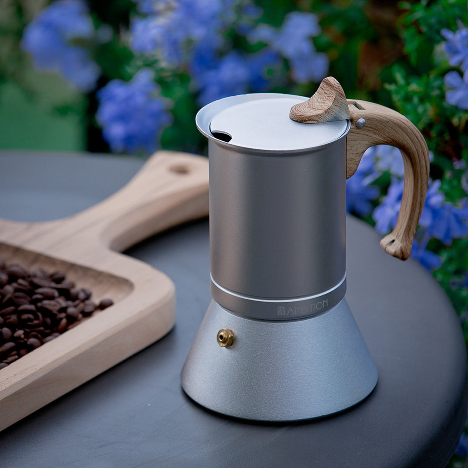 COM1950s stainless steel coffee pot Italian Household Mocha Pot Food ...