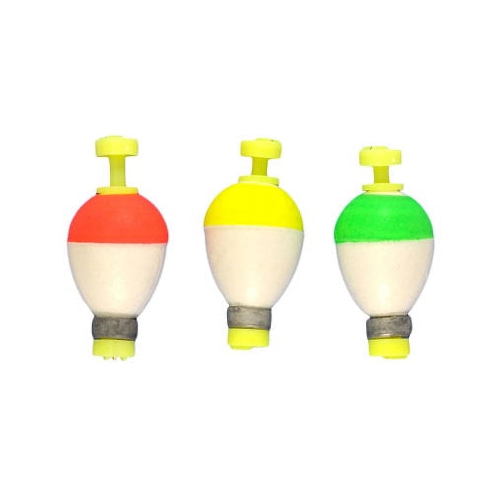 Generic COMAL Weighted Pear Snap-On Fishing Float, Fluorescent, 1 inch ...